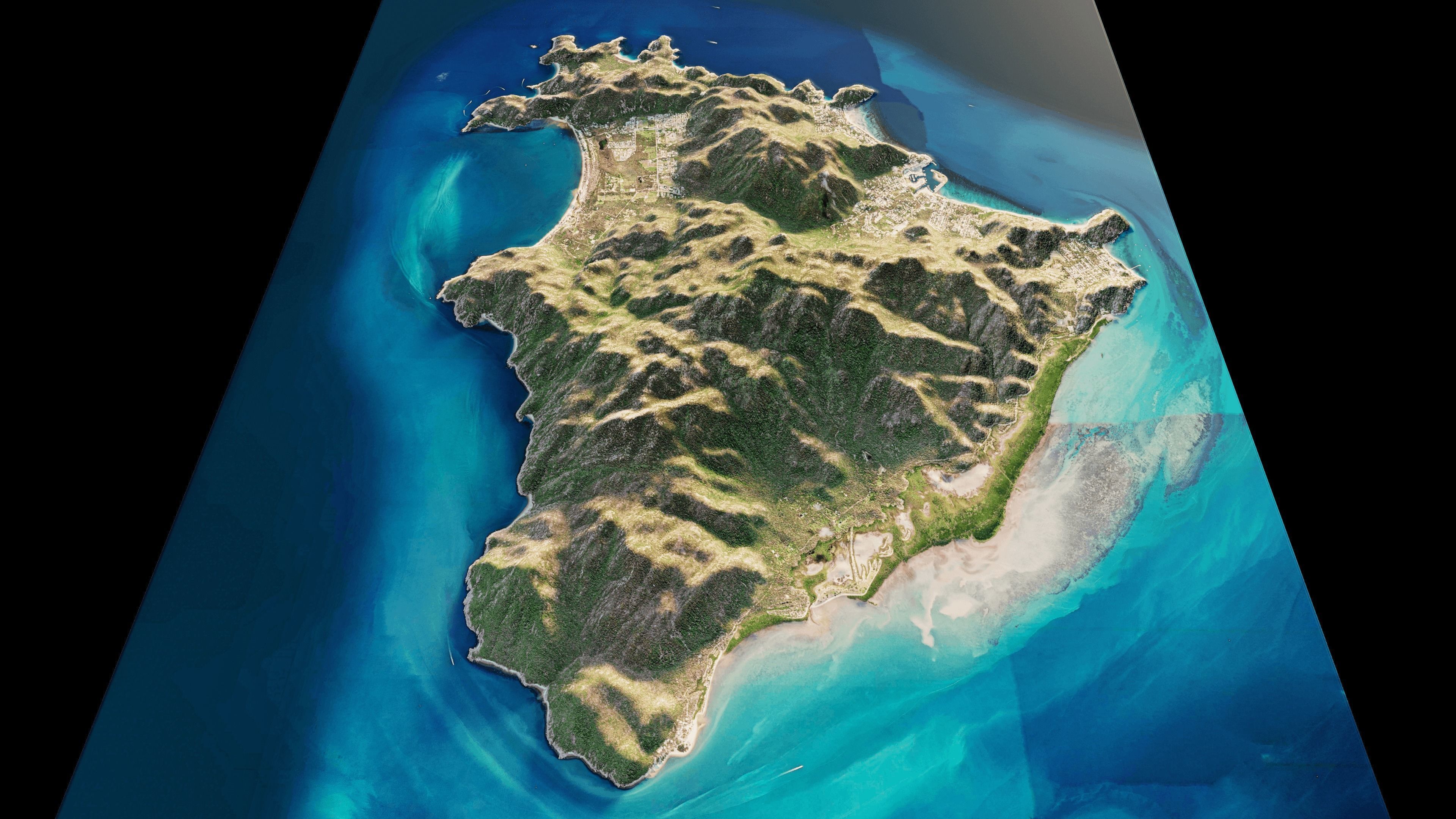 Magnetic Island terrain full 3d 3D model | CGTrader
