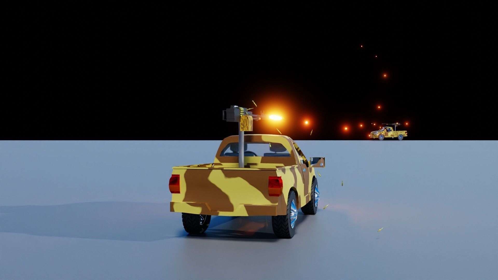 3D model Fighting Verhicle Machine Gun Firing VR / AR / low-poly | CGTrader