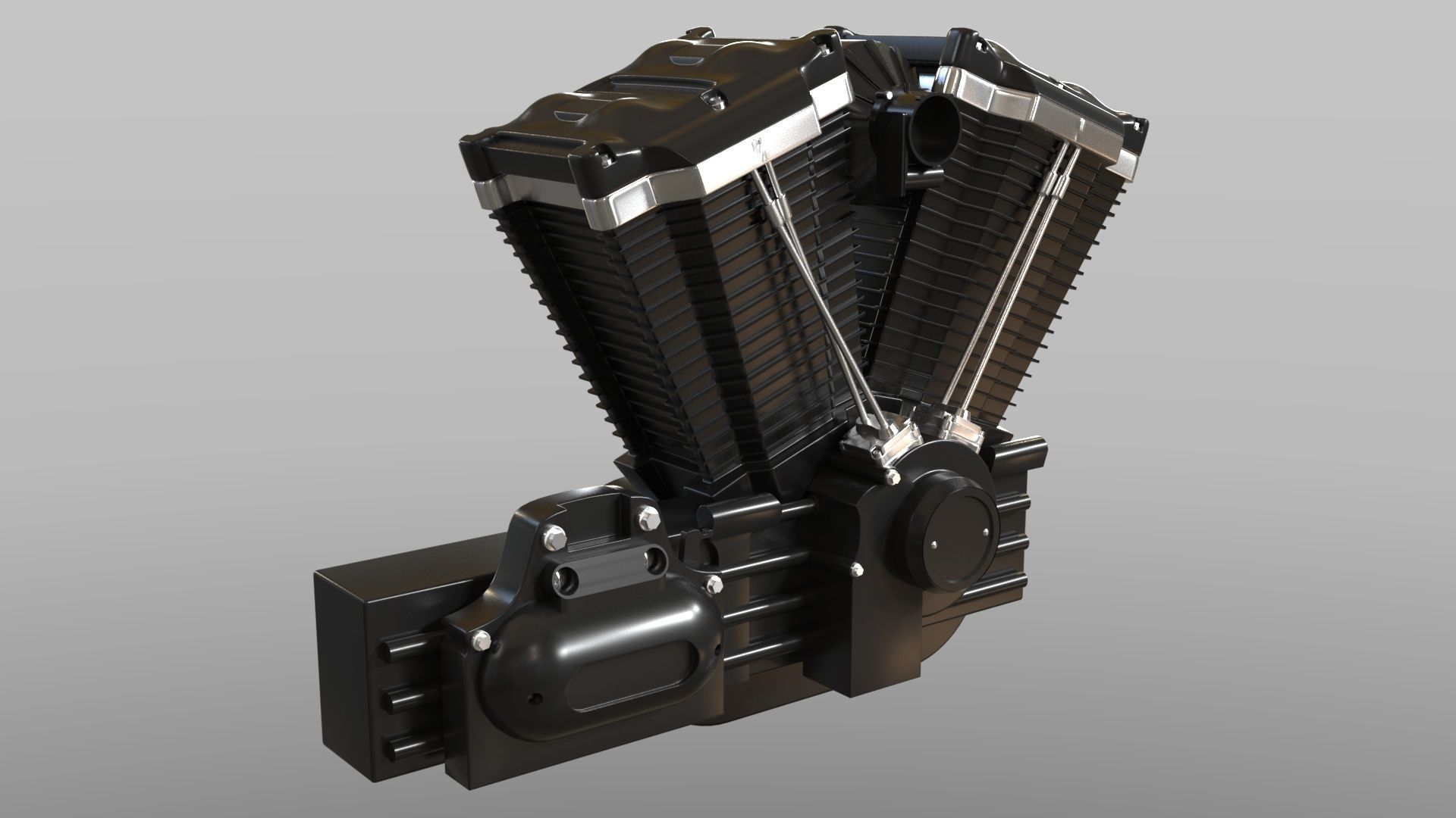 3D V-Twin Engine 3D model | CGTrader