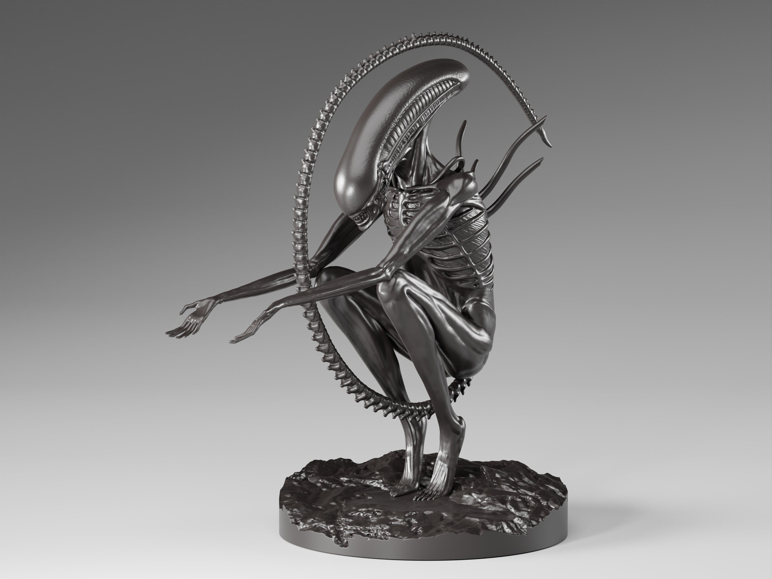 Alien protomorph 3D model 3D printable | CGTrader