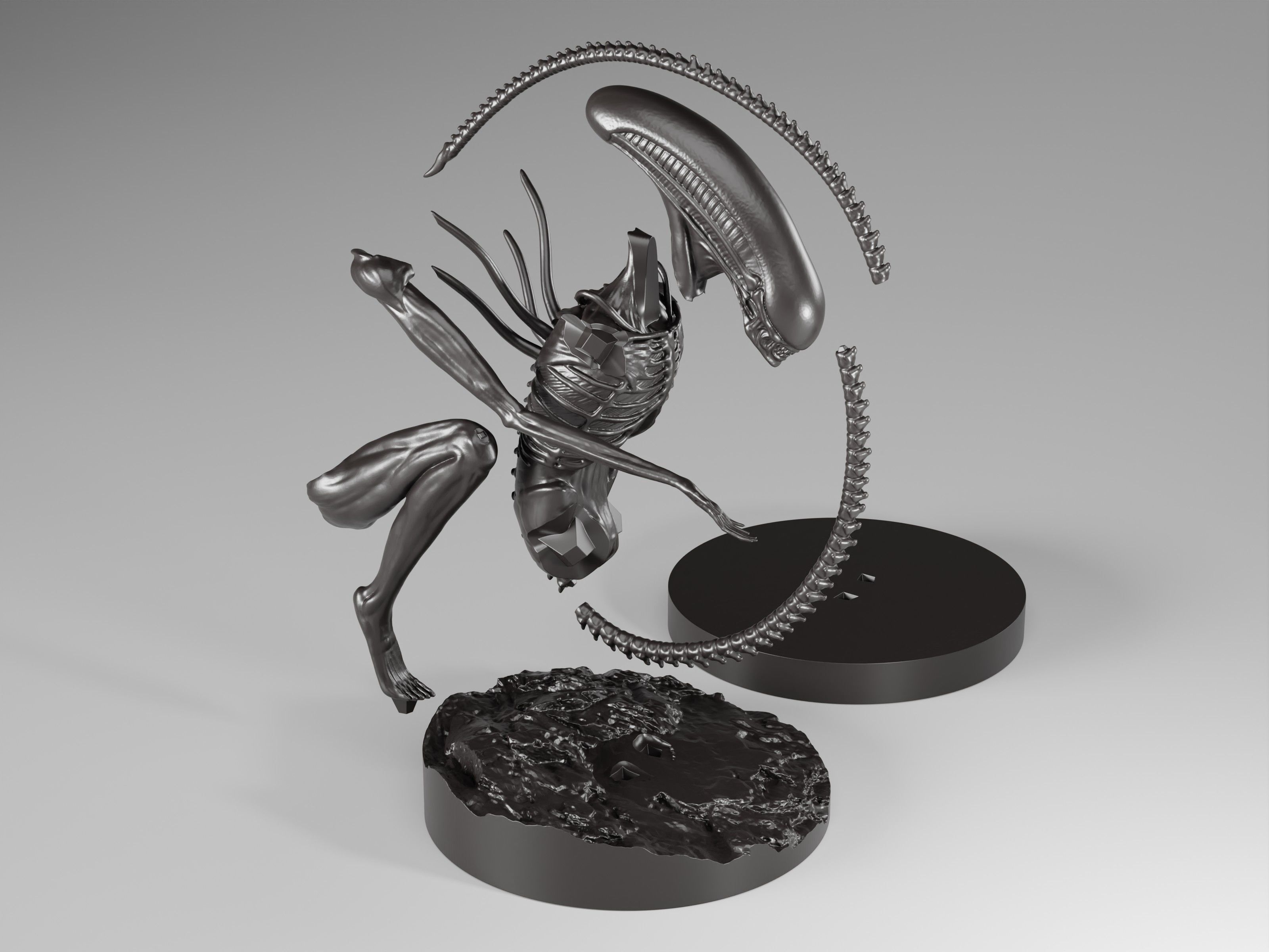 Alien protomorph 3D model 3D printable | CGTrader