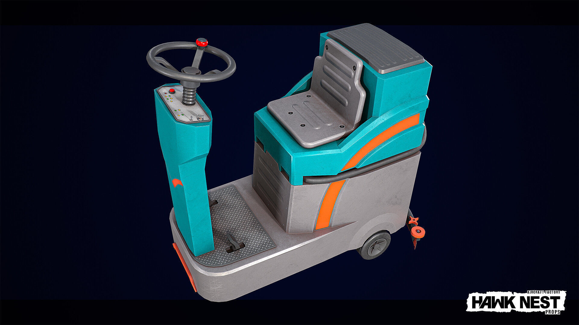 3D model Floor Scrubber Washing Machine VR / AR / low-poly | CGTrader