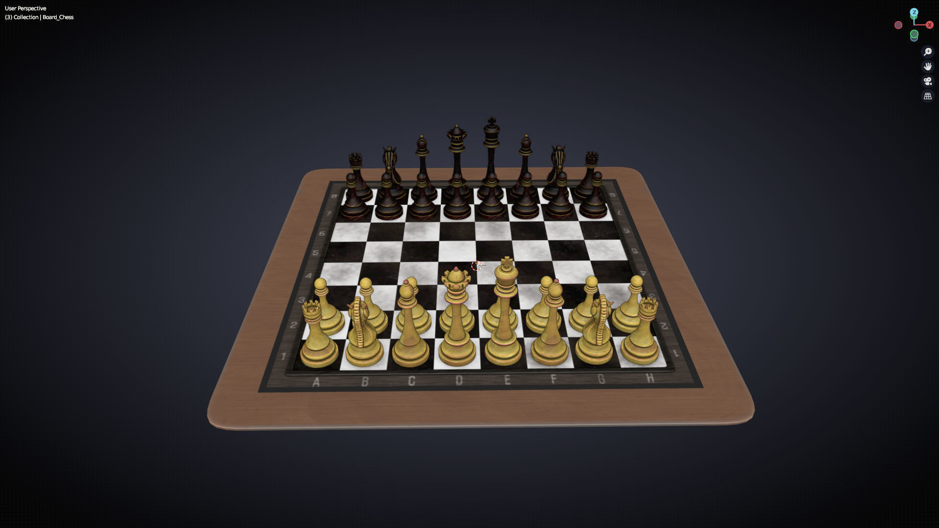 Wooden Chess 3D model | CGTrader