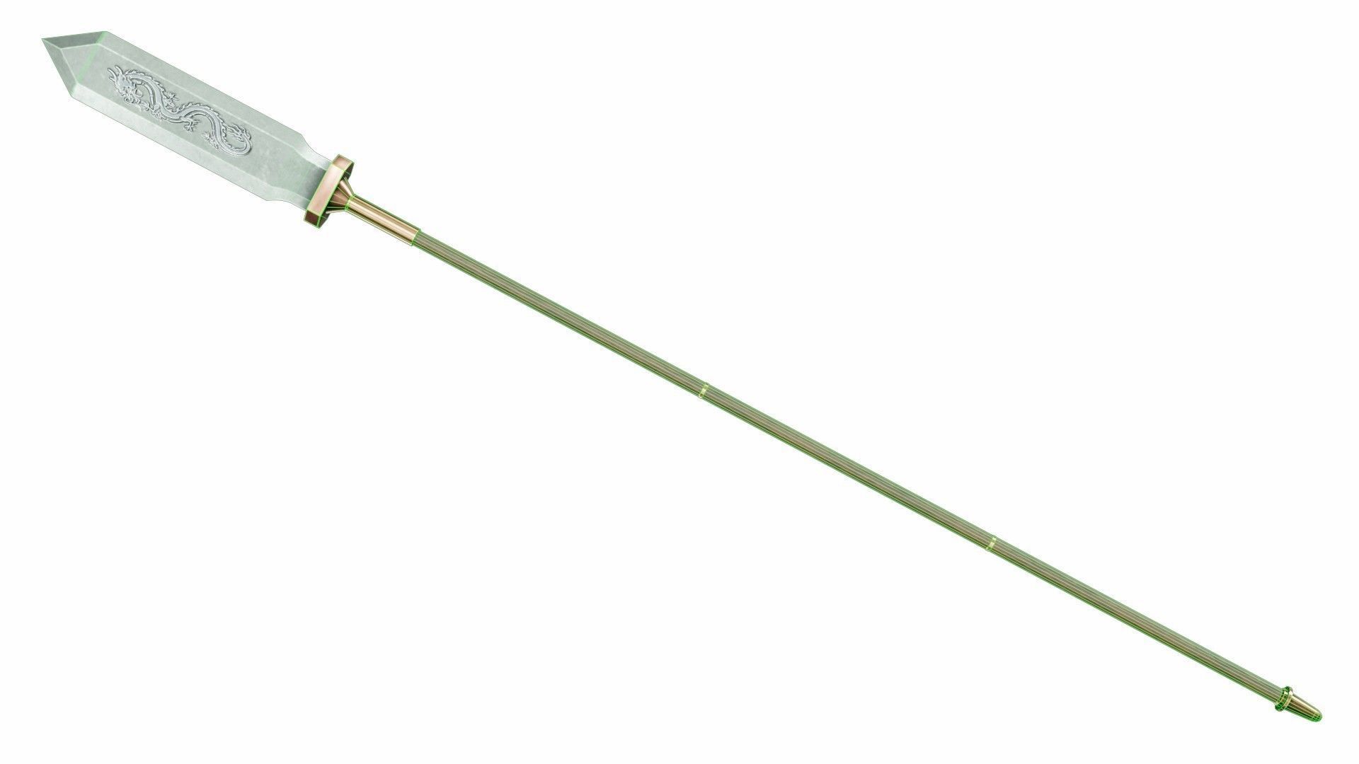 3D model Spear with straight tip VR / AR / low-poly | CGTrader