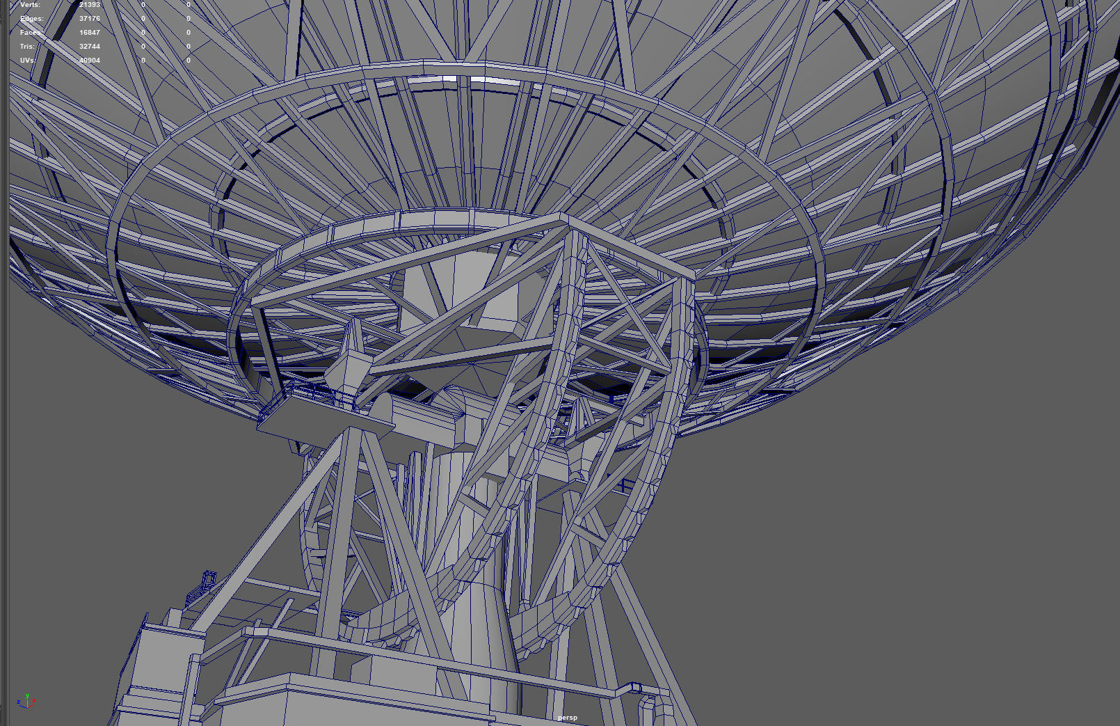 3d Model Deep Space Network Antenna Vr Ar Low Poly Cgtrader