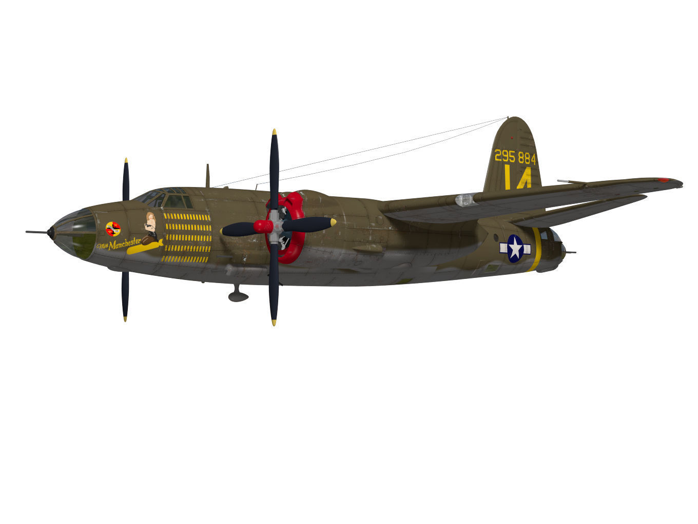 Martin B-26 Marauder 3D model | CGTrader