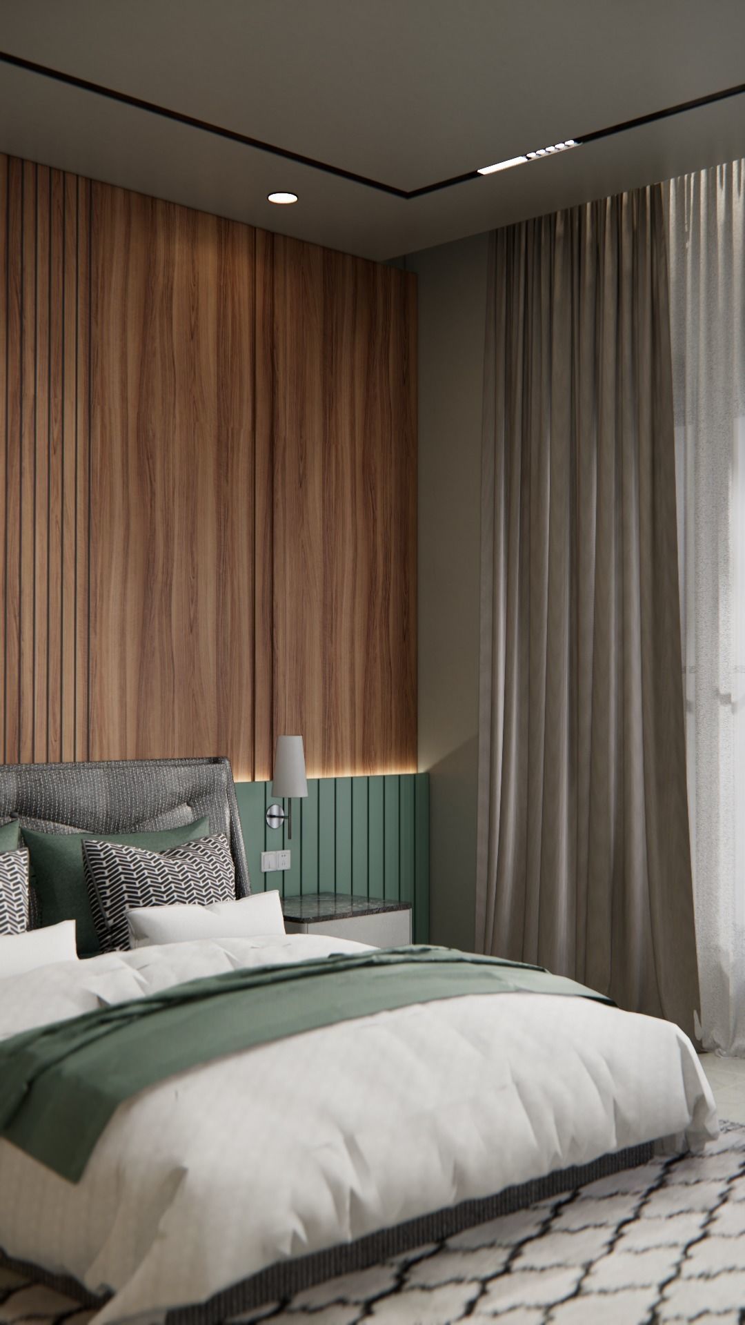 bedroom set render and furniture 3D model 3D printable | CGTrader