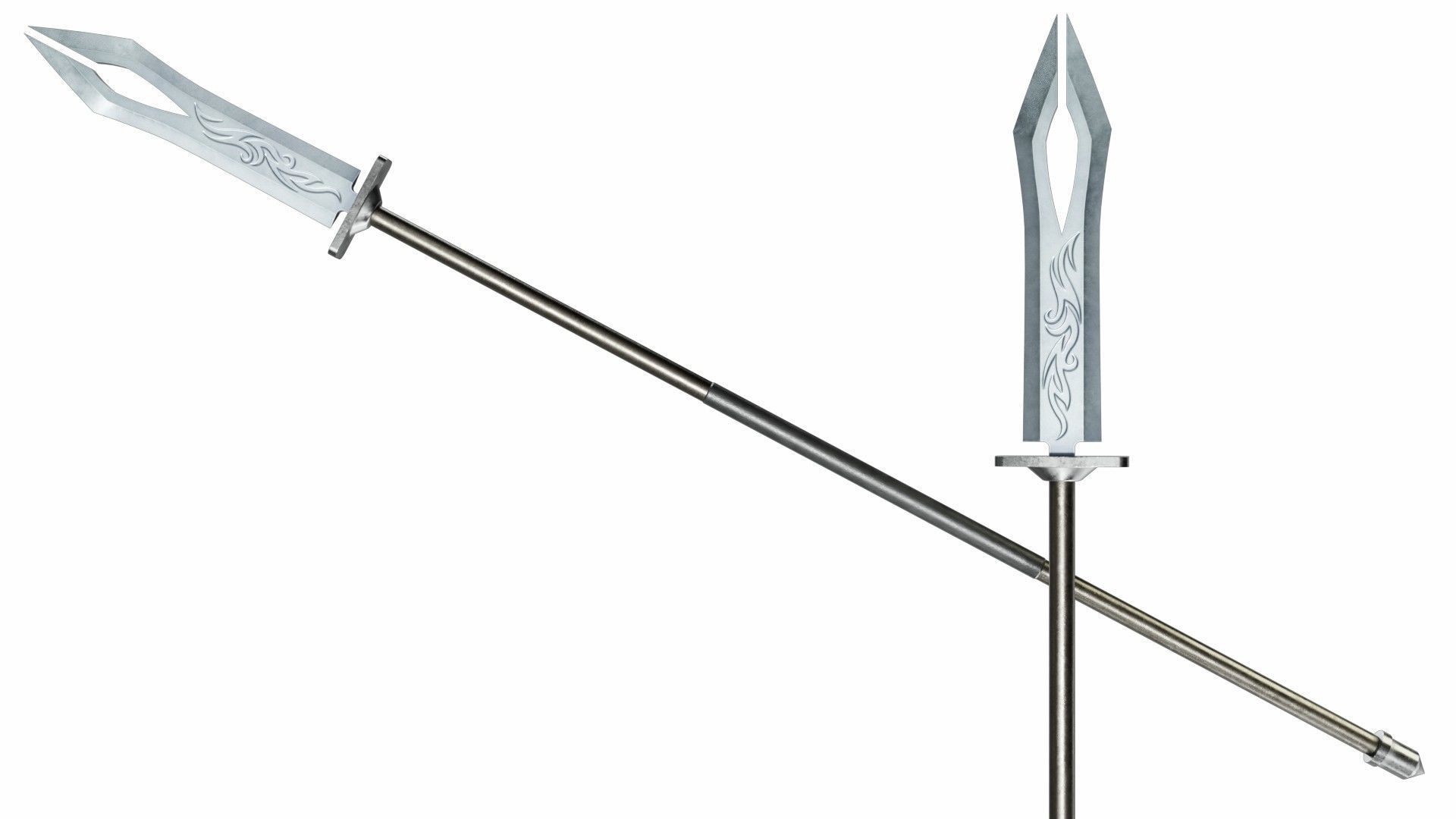 Collection of 40 spears and halberds 3D model | CGTrader