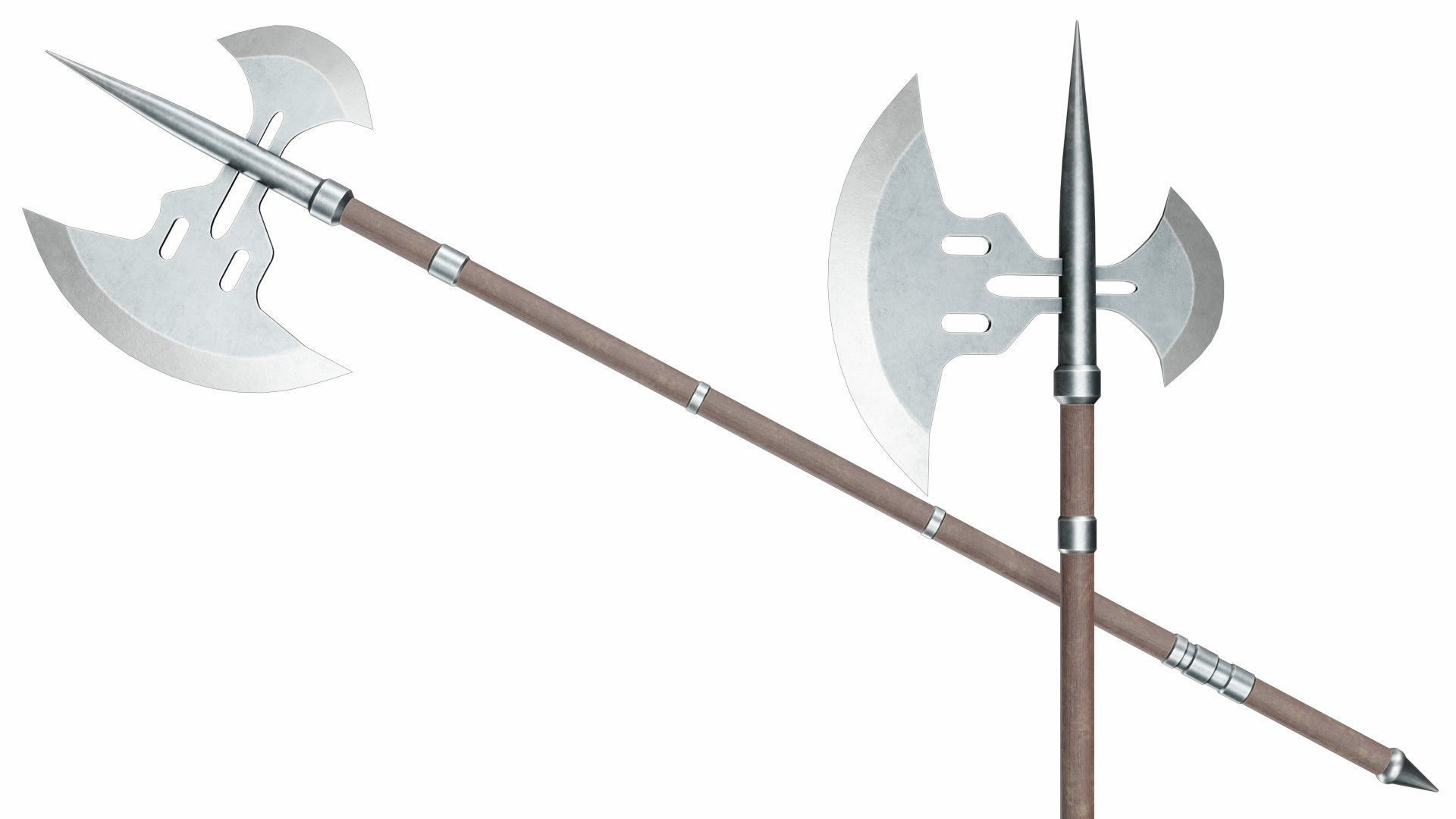 Collection of 40 spears and halberds 3D model | CGTrader