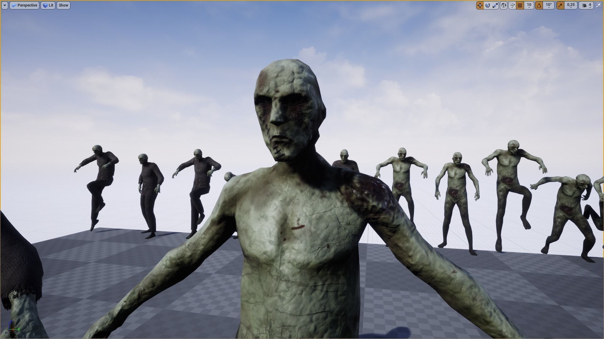 3D model Zombie VR / AR / low-poly rigged | CGTrader