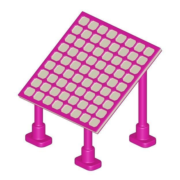 Kids Solar Panel Toy 3D model | CGTrader