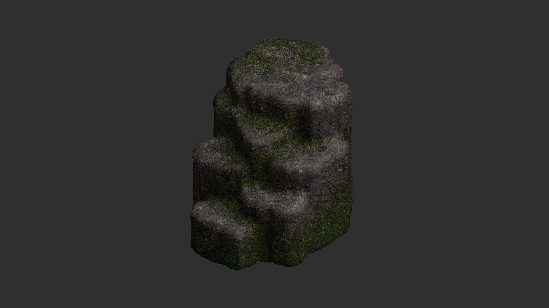3D model Cave Platform 1- 4 Combo - Moss 1 VR / AR / low-poly | CGTrader