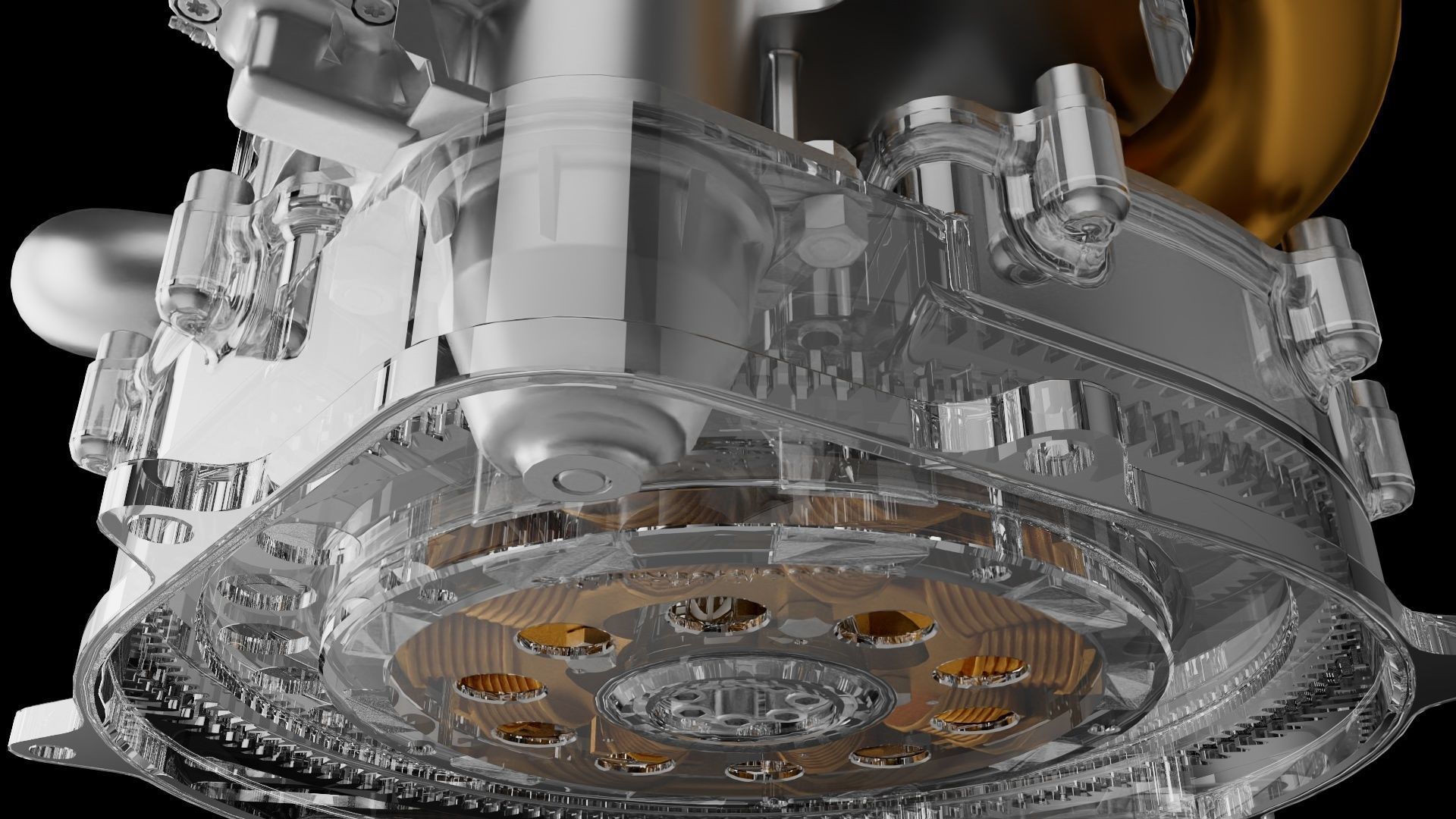 Two stroke rotary engine 3D model 3D printable | CGTrader