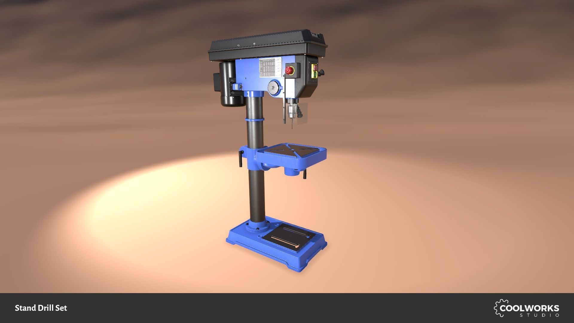 3D model Stand Drill Set VR / AR / low-poly | CGTrader