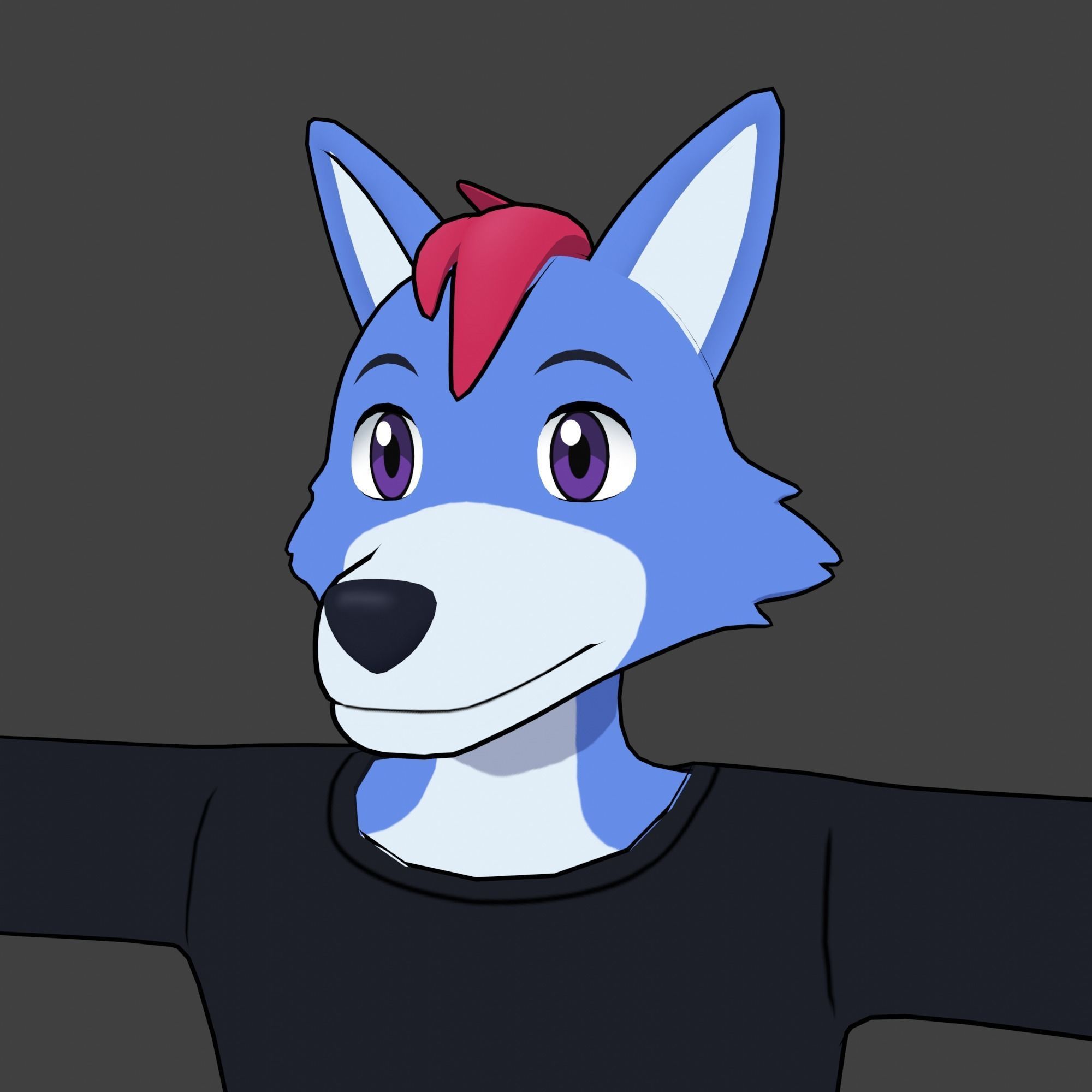 Furry Pride OC - Okake 3D model | CGTrader