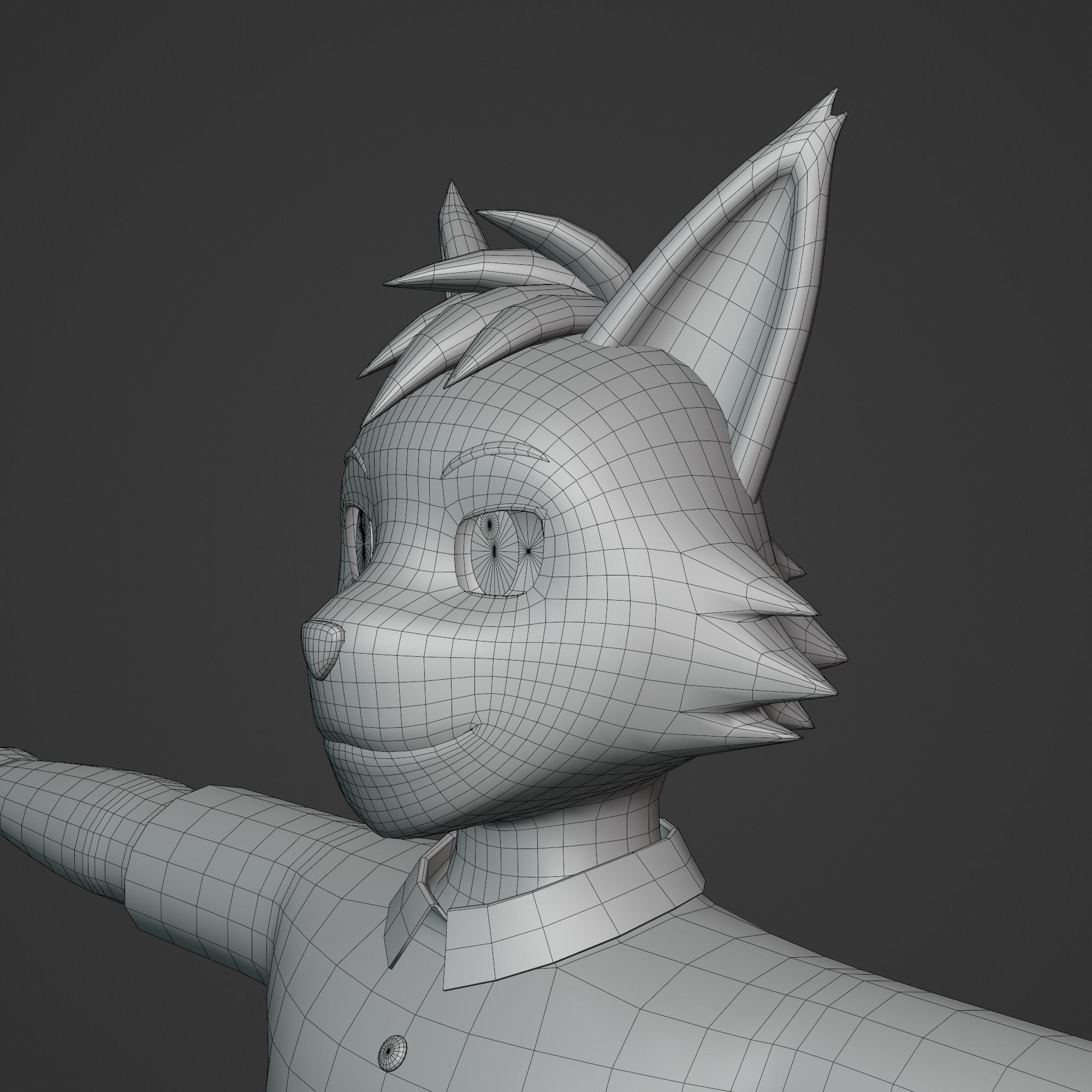 Furry Pride OC - Baineko 3D model | CGTrader