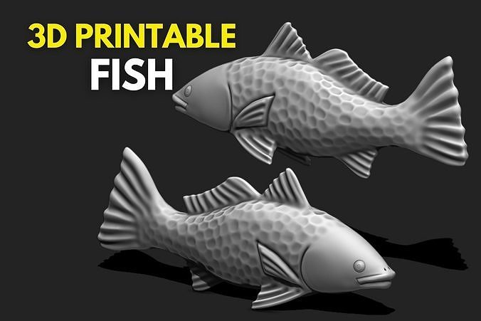 Fish 02 - Pendant - 3D Print - Aquarium 3D model 3D printable | CGTrader