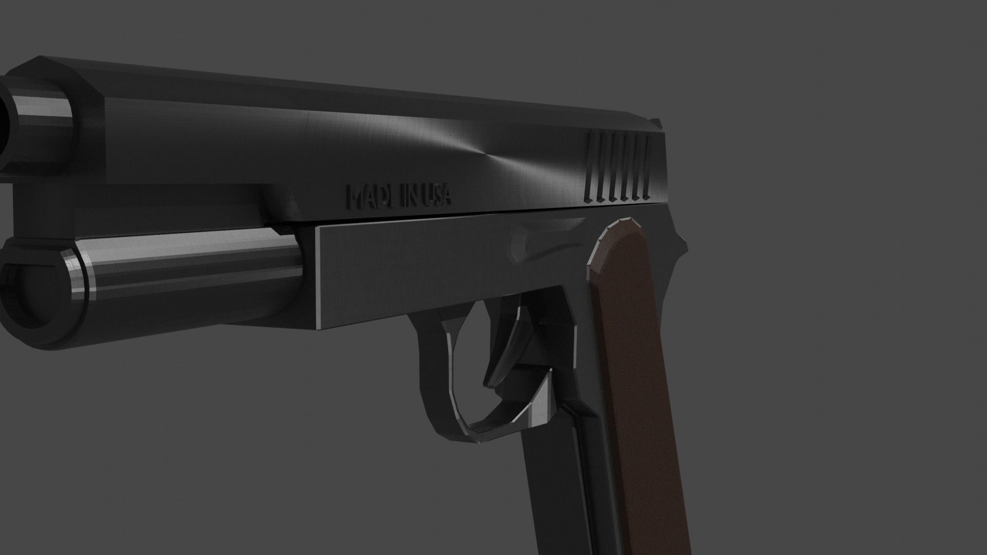 3D model animated rigged pistol VR / AR / low-poly | CGTrader