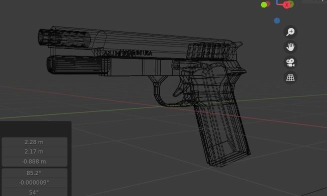 3D model animated rigged pistol VR / AR / low-poly | CGTrader