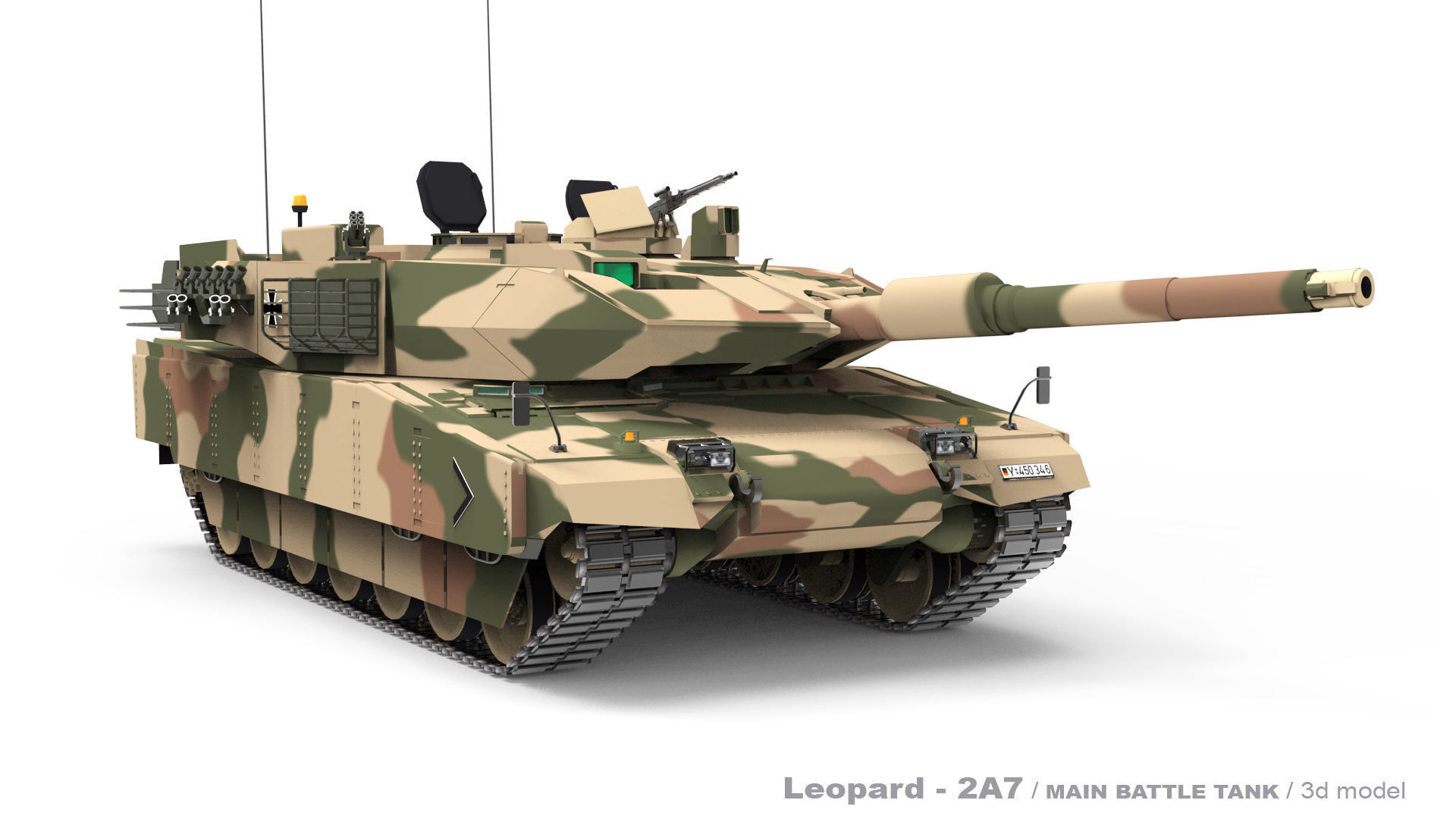 3D model Leopard 2A7 VR / AR / low-poly | CGTrader