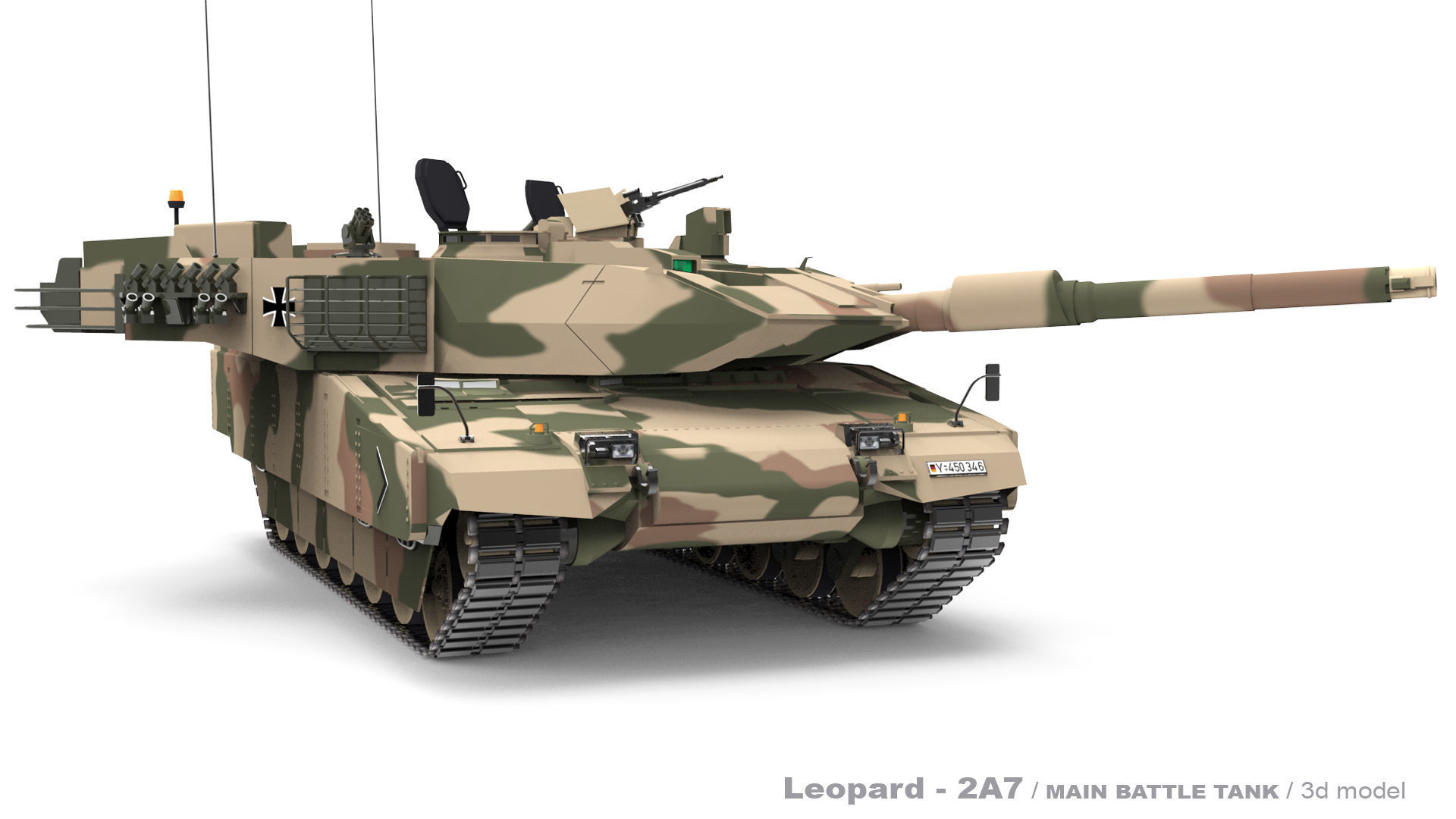 3D model Leopard 2A7 VR / AR / low-poly | CGTrader
