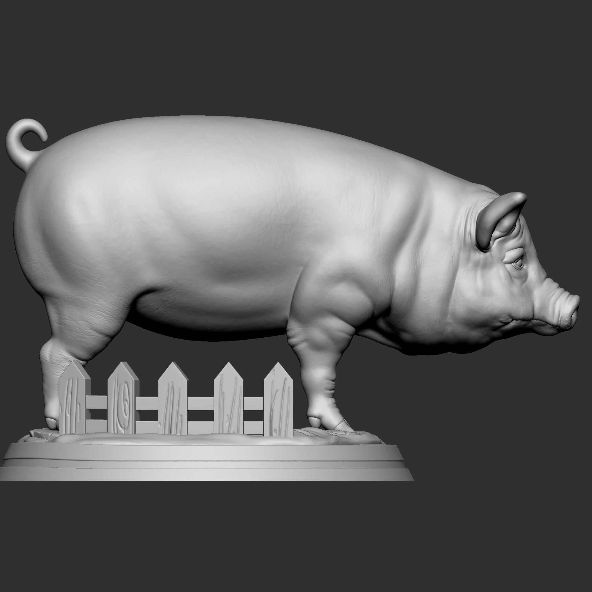 PIG 3d print model free 3D model 3D printable | CGTrader