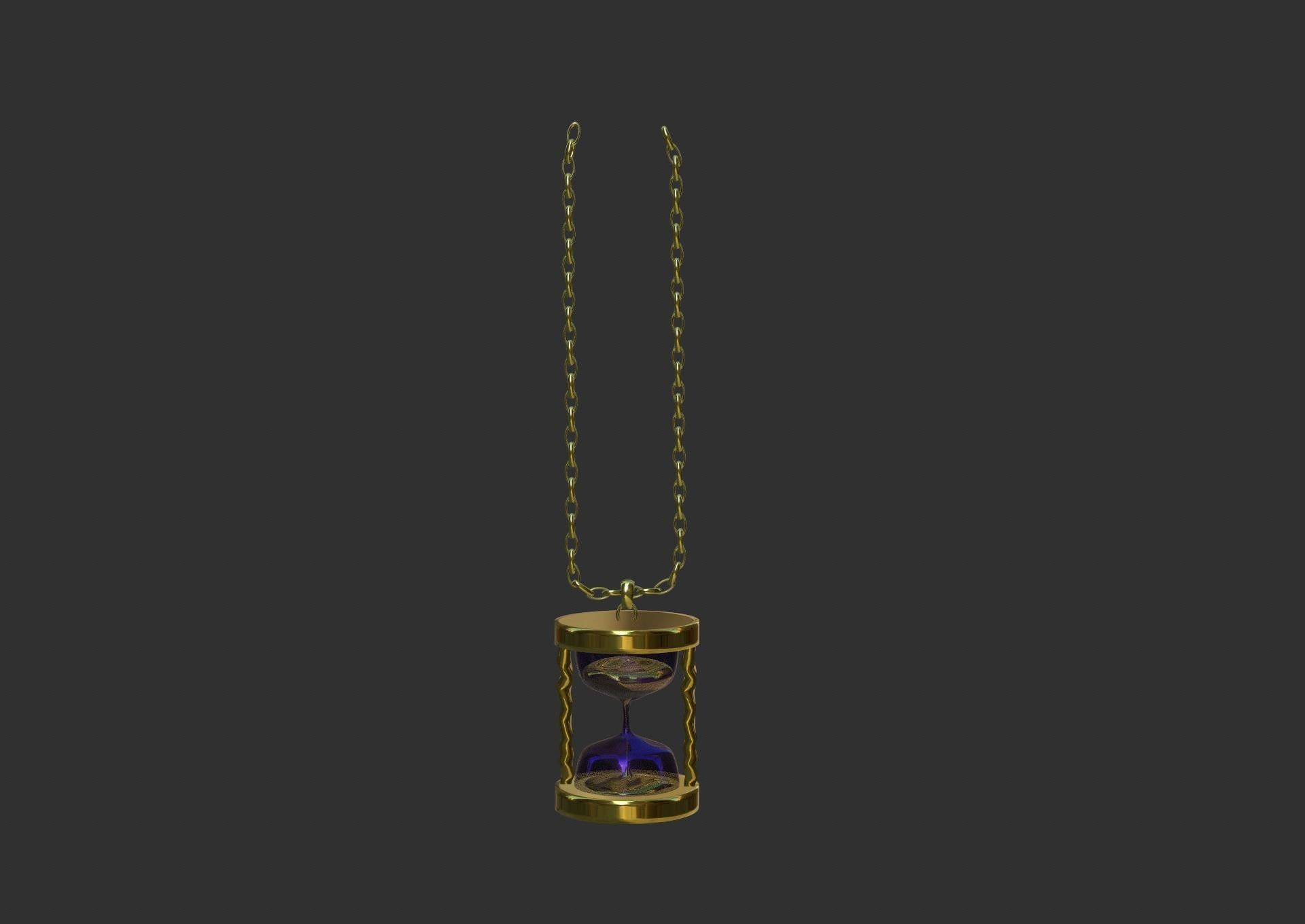 sand wacth pendant 3D model | CGTrader