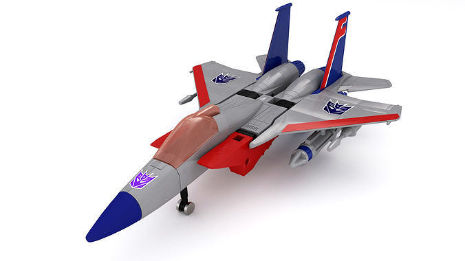 Starscream g1 vintage toy 3D model animated rigged | CGTrader