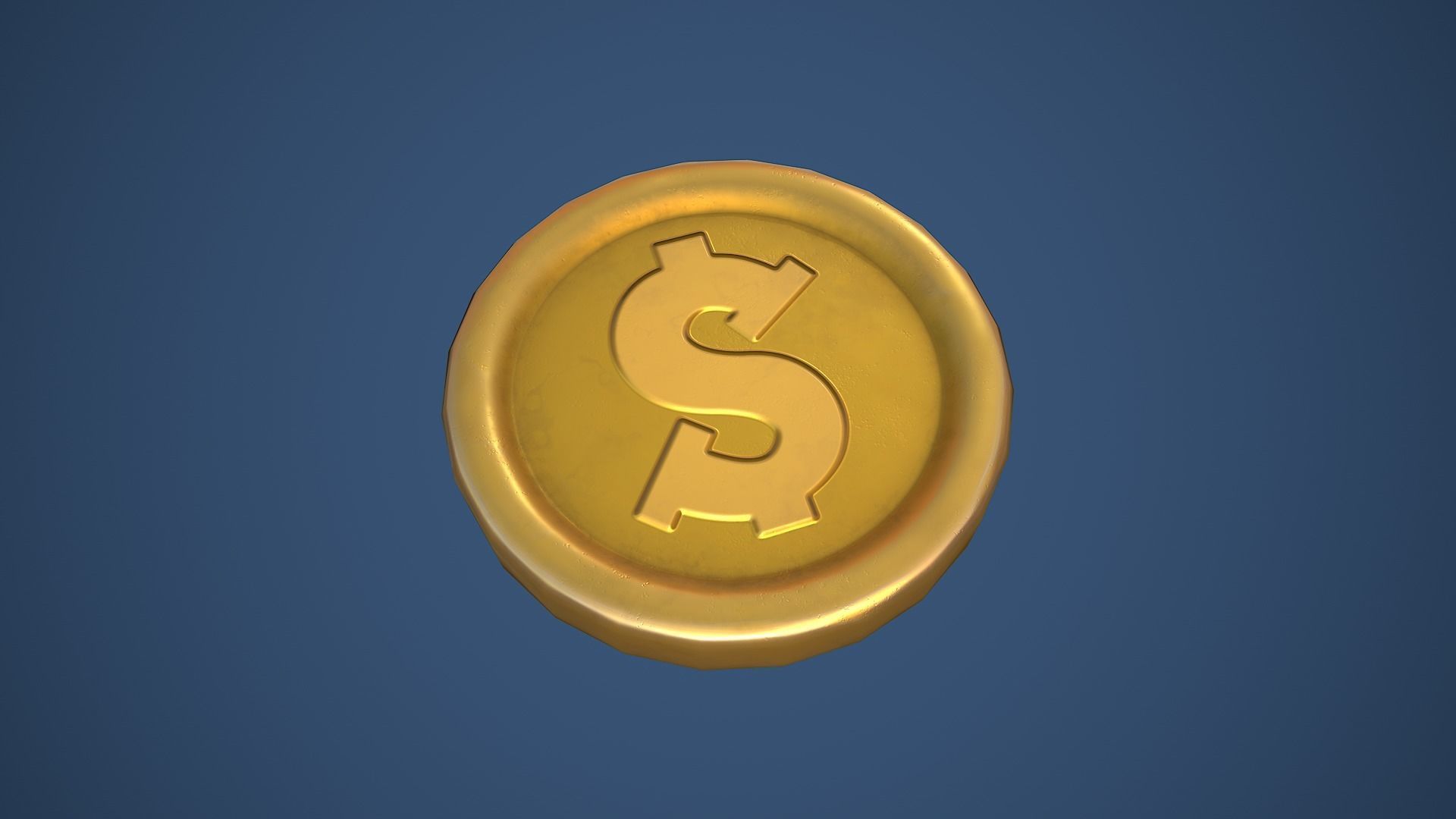 3D model Stylized Coin VR / AR / low-poly | CGTrader