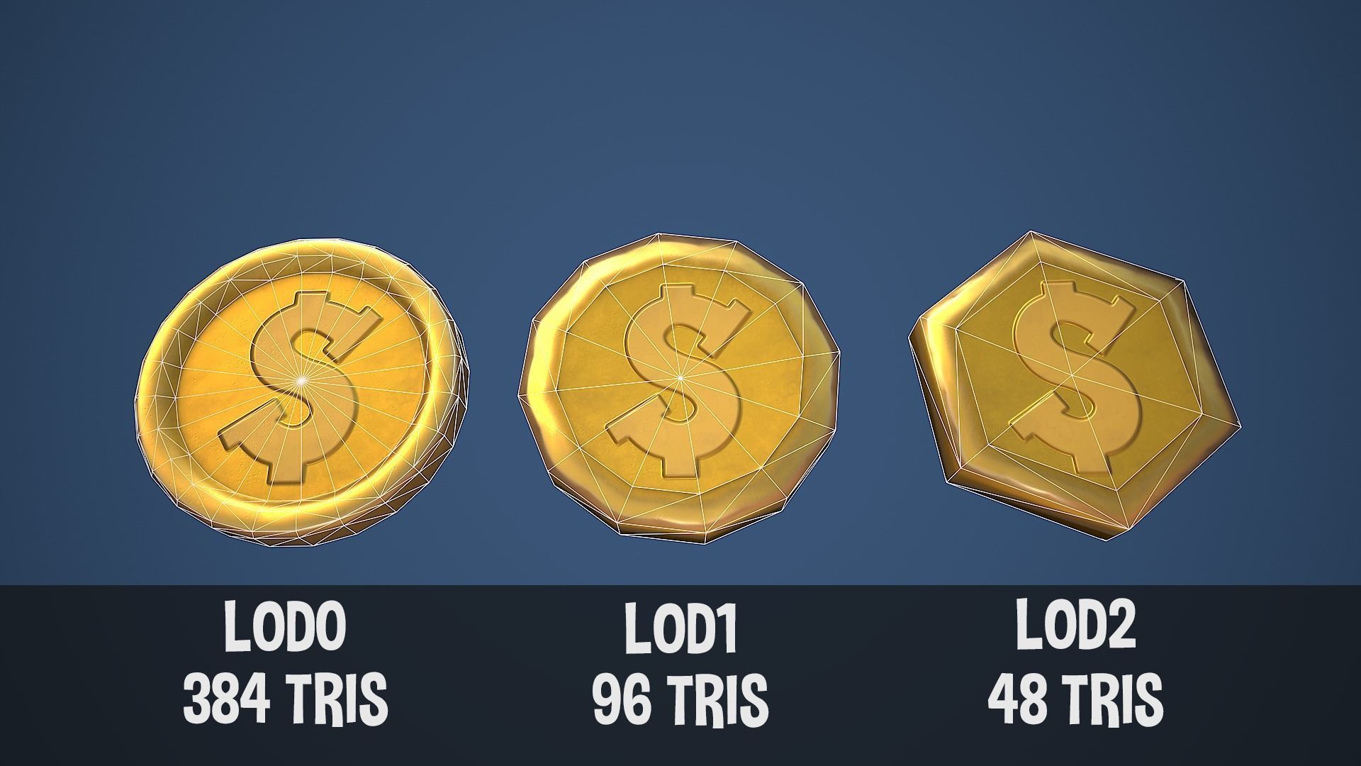 3D model Stylized Coin VR / AR / low-poly | CGTrader