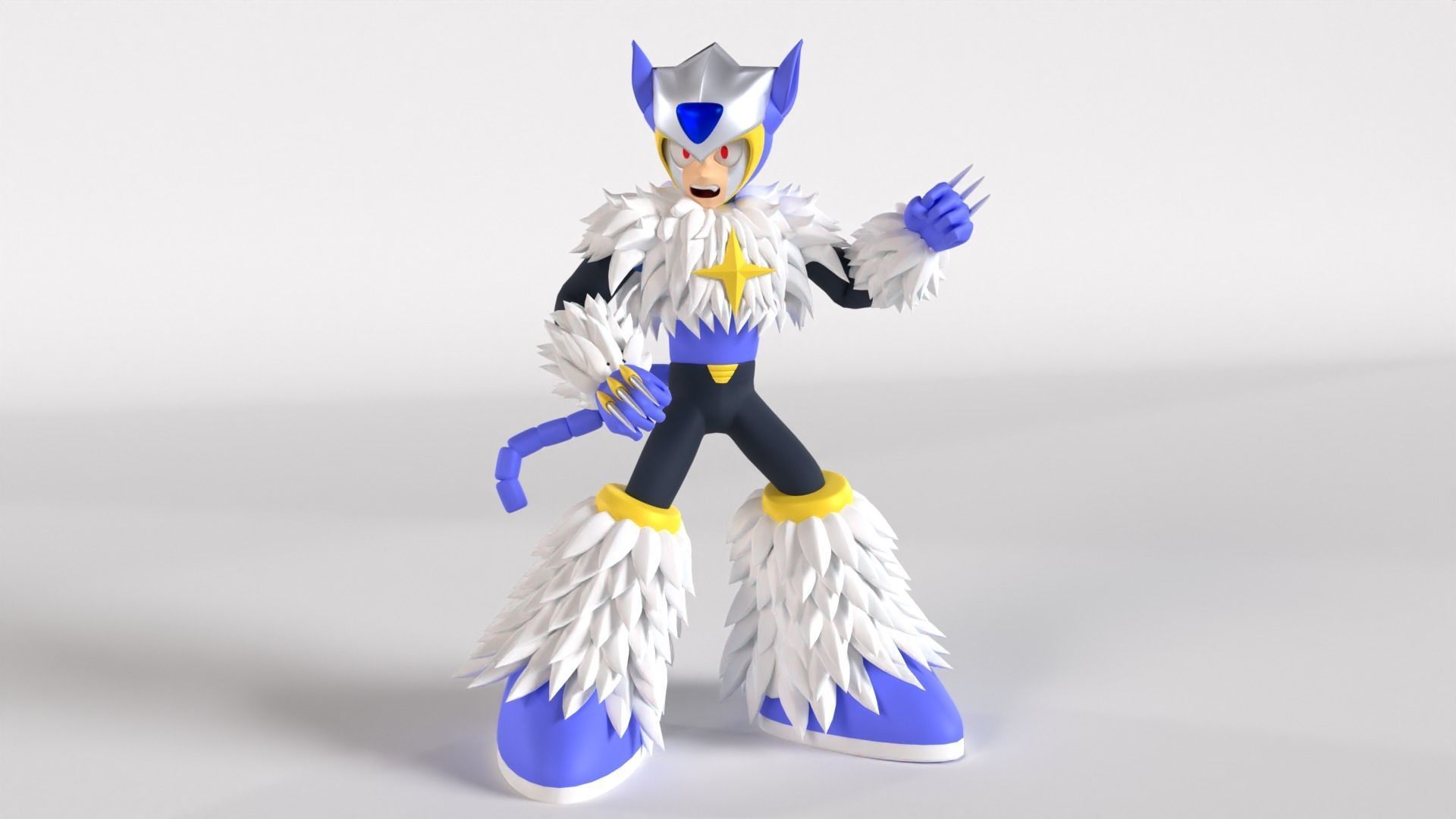 Pluto Mega Man V 3D model rigged | CGTrader