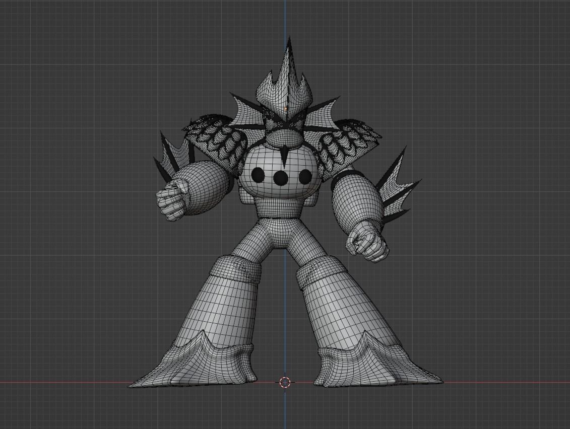 Neptune Mega Man V 3D model rigged | CGTrader
