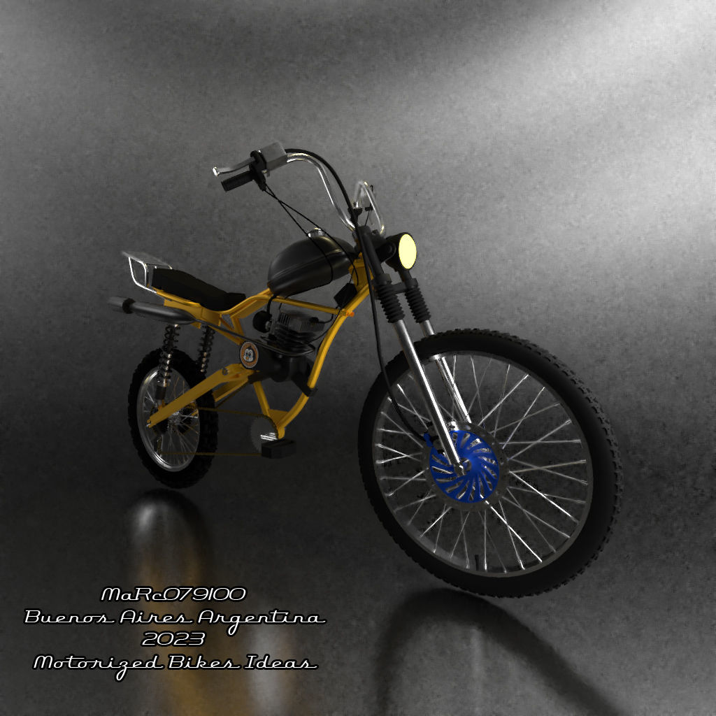 Motorized Bike Yamaha Penta 3D model | CGTrader