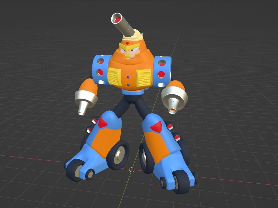 Mars Mega Man V 3D model rigged | CGTrader
