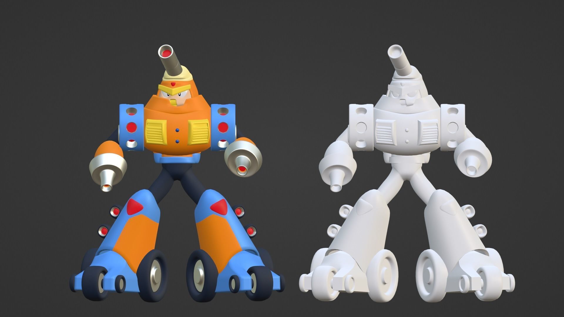 Mars Mega Man V 3D model rigged | CGTrader
