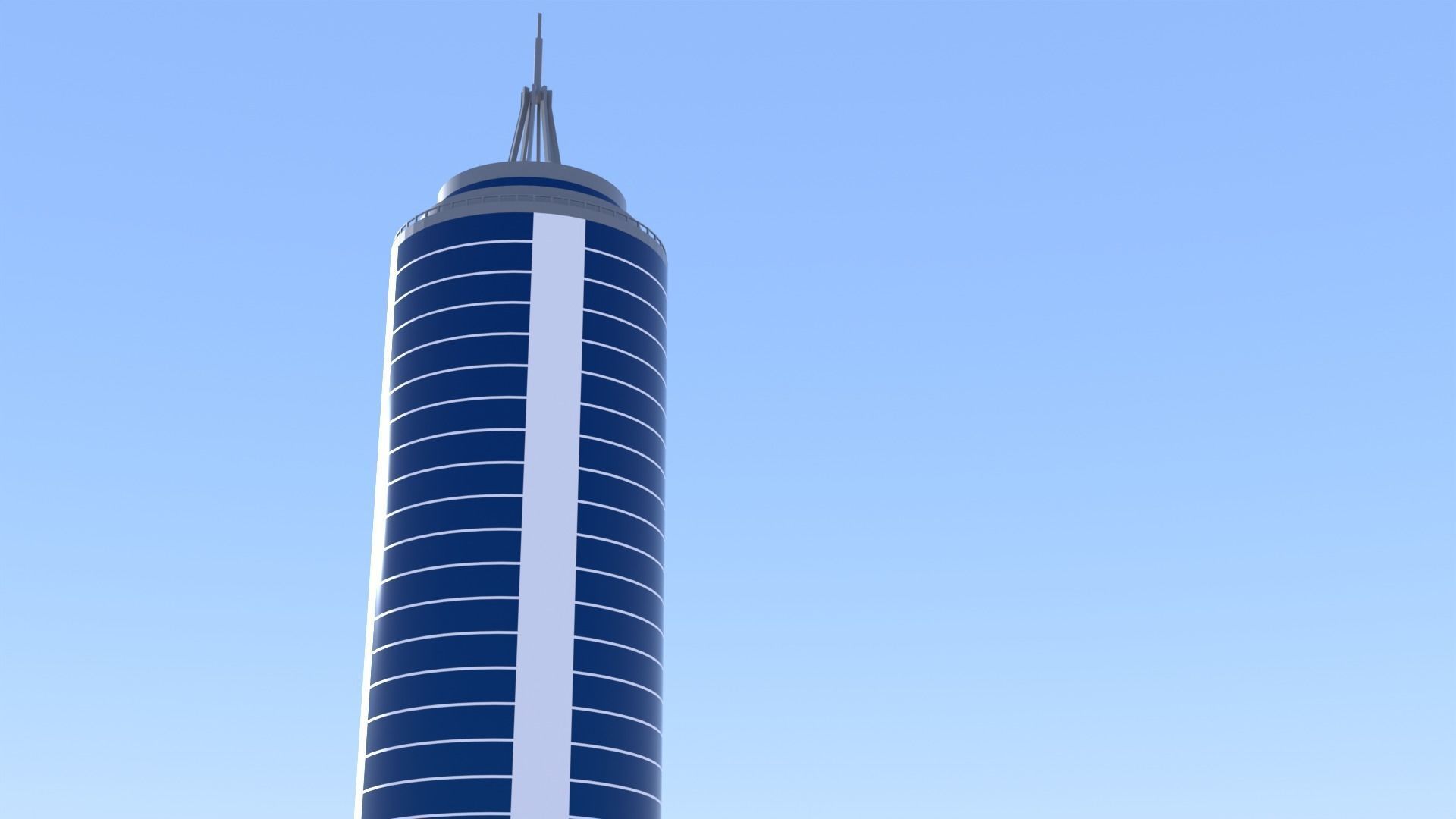 3D model Basic Skyscraper Tower VR / AR / low-poly | CGTrader