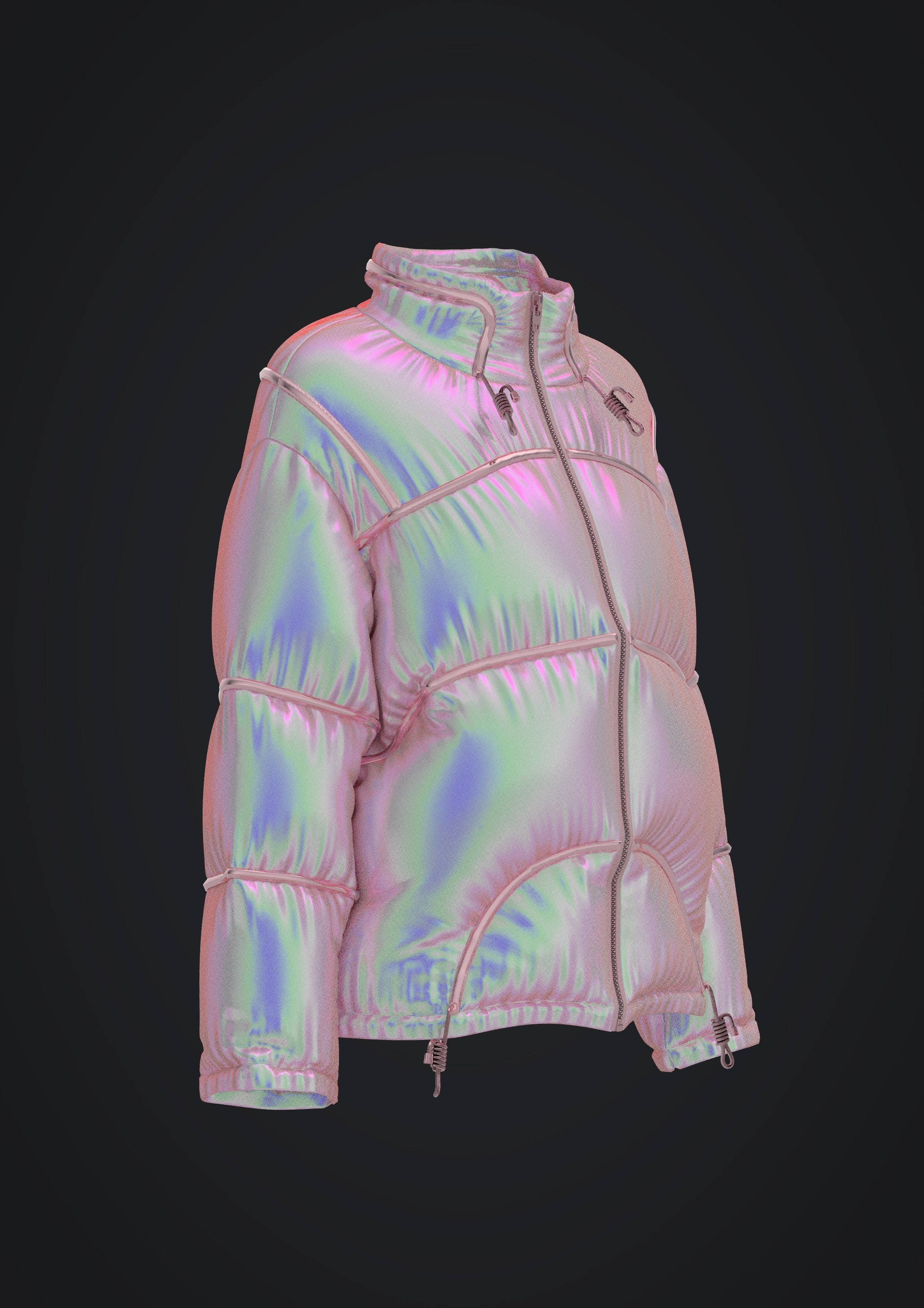 PUFFY JACKET WOMEN 3D model | CGTrader
