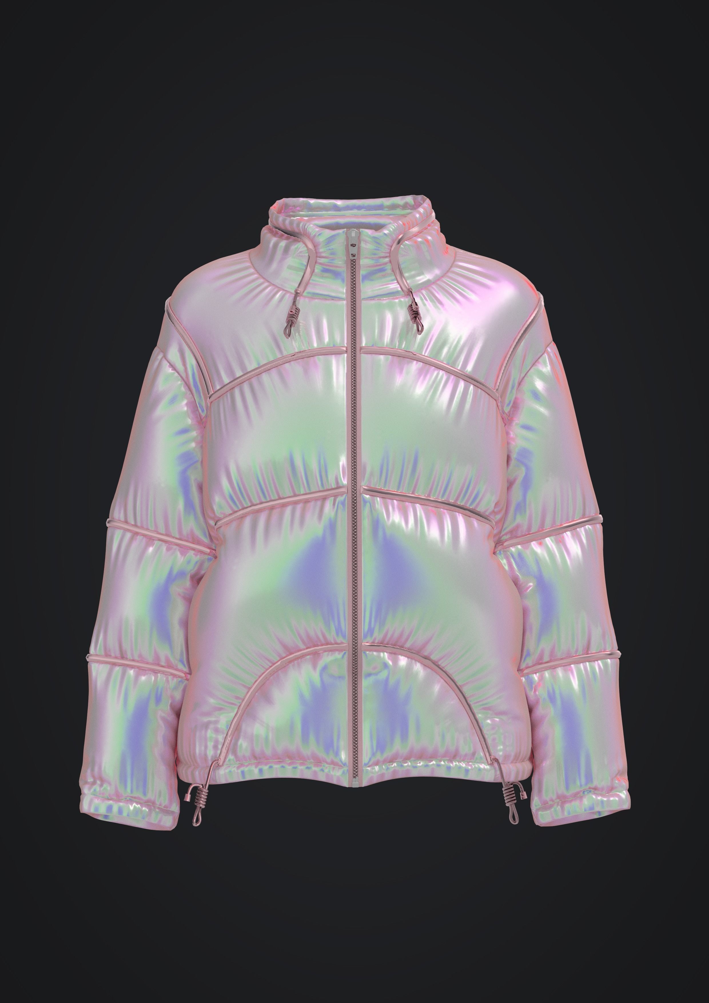 PUFFY JACKET WOMEN 3D model | CGTrader