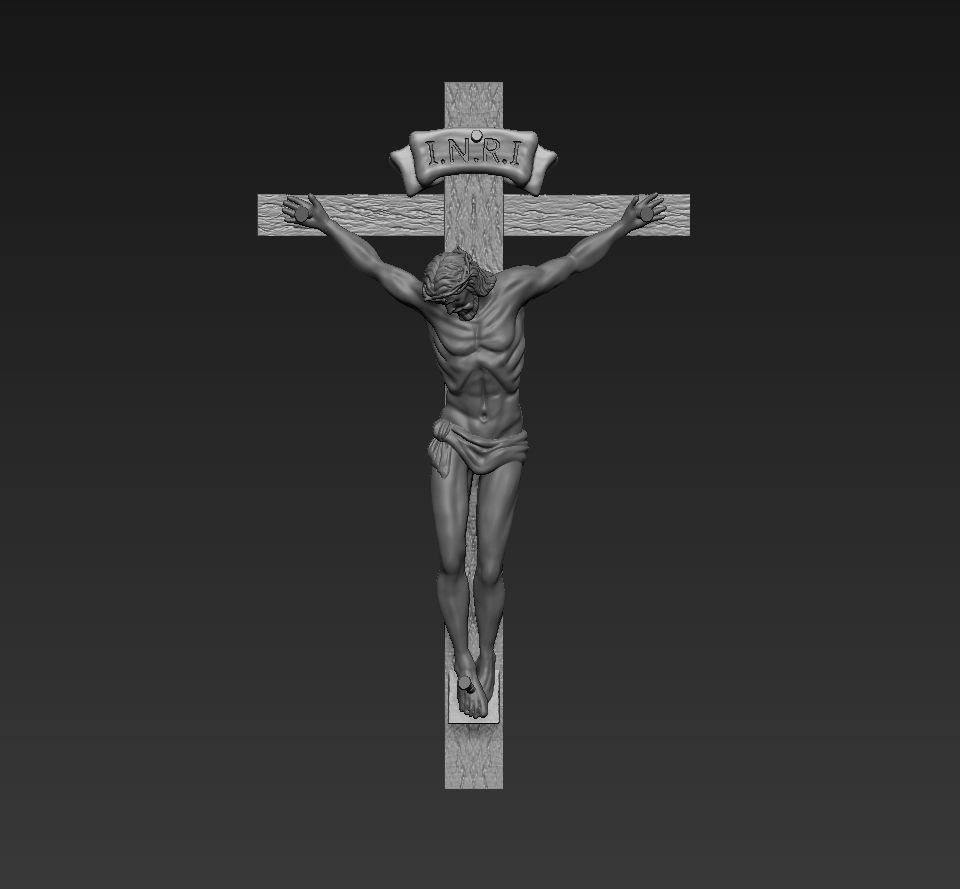 JESUS ON THE CROSS for 3D print 3D model 3D printable | CGTrader