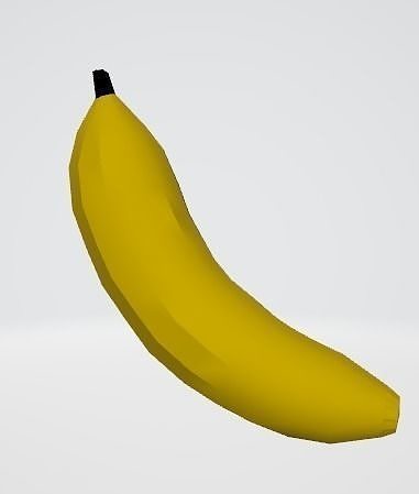 Banana model low poly 3D model | CGTrader