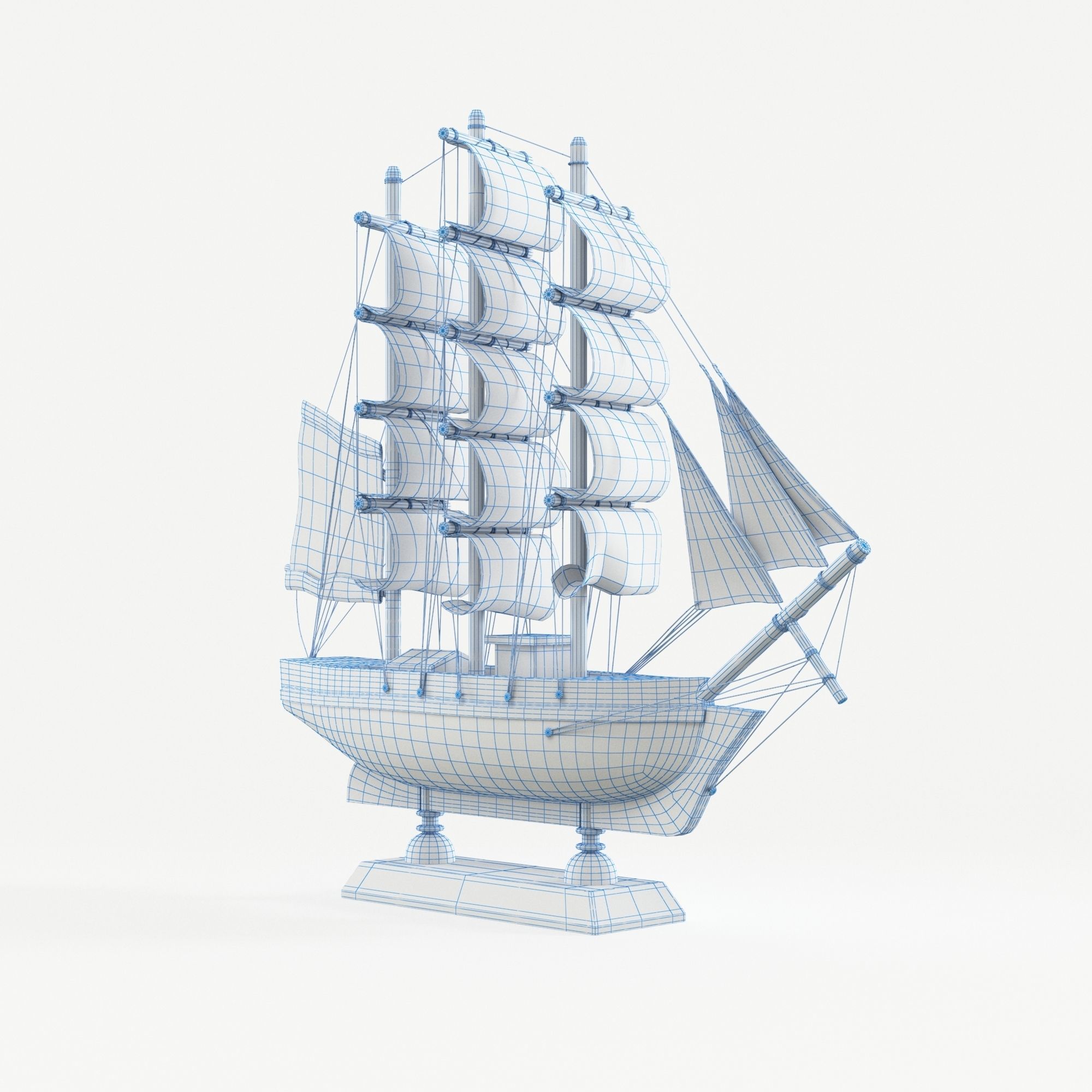 Decor Sailing Ship 3D model | CGTrader