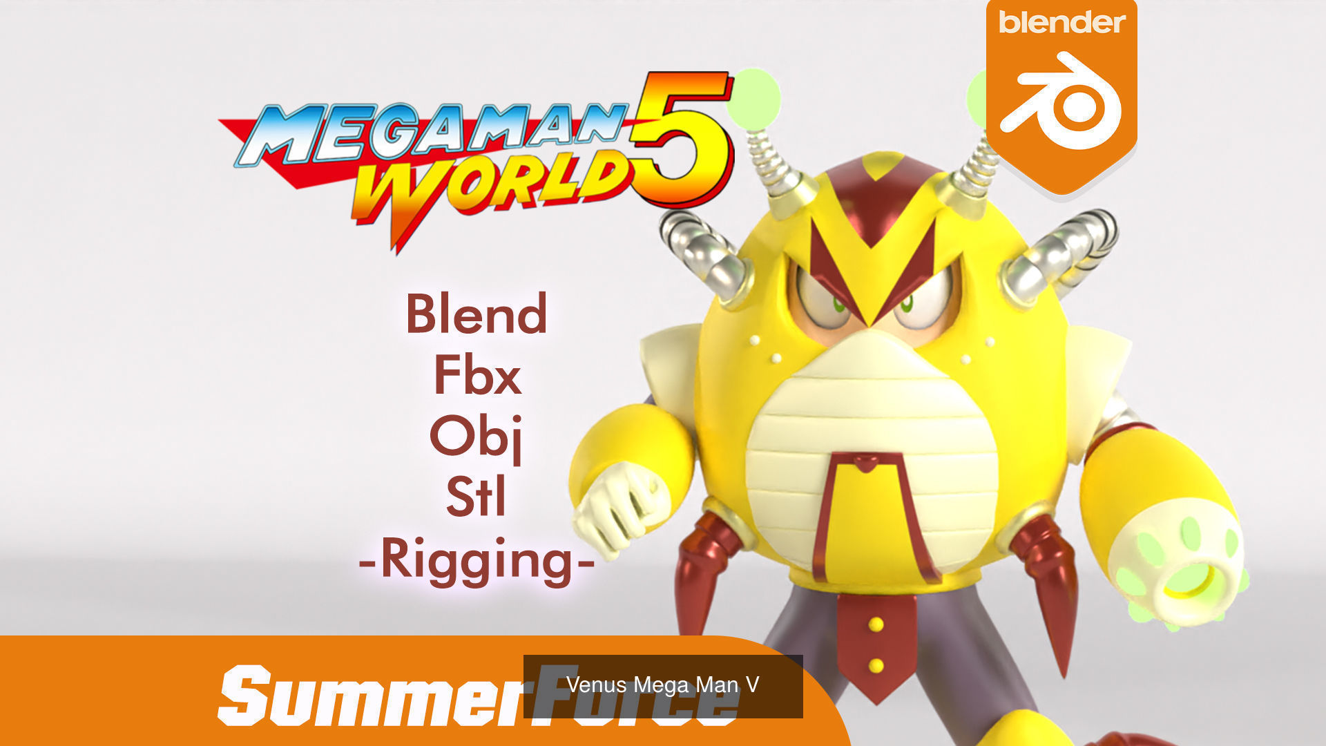 Boss Mega Man V Collection | CGTrader