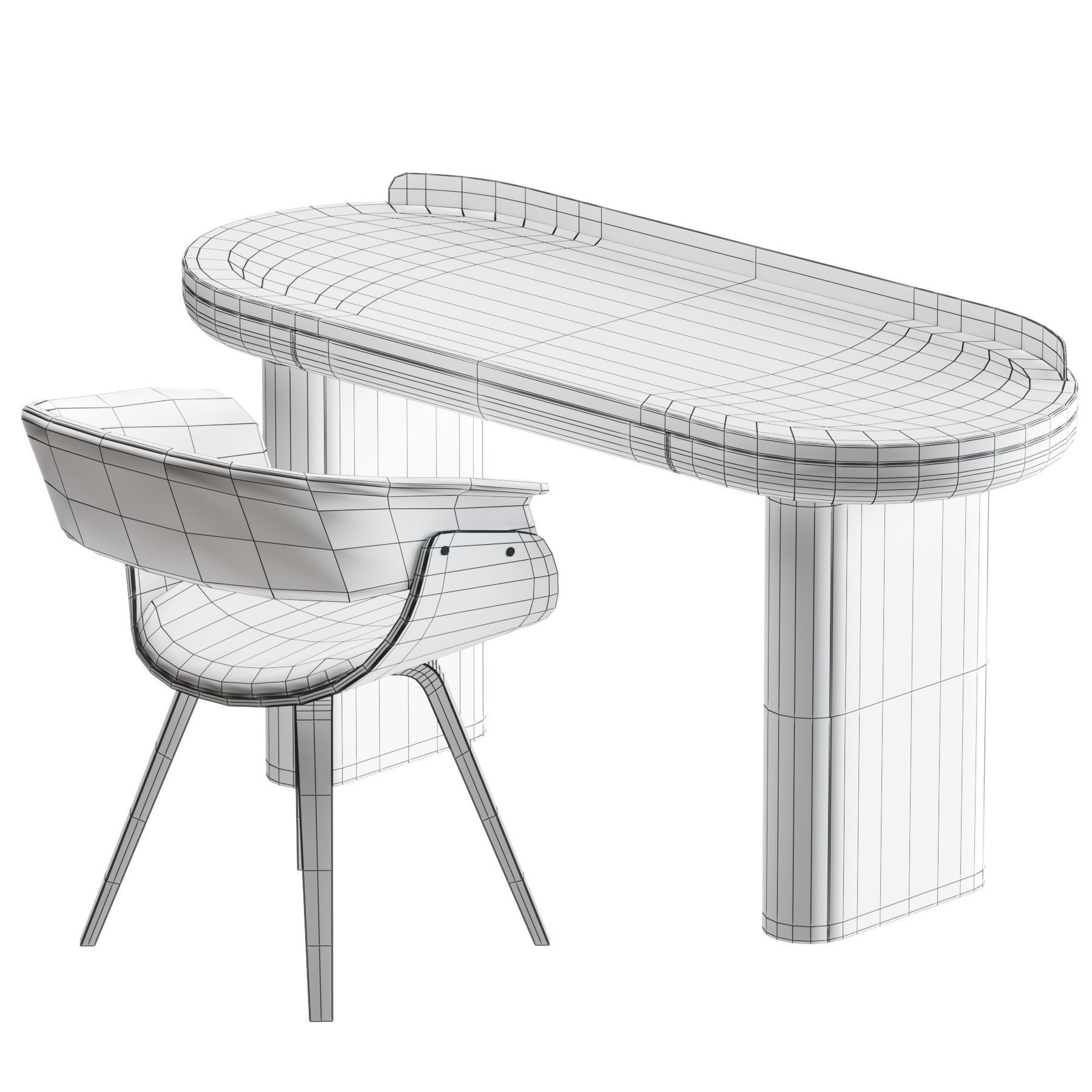 Writing Desk Miniforms Jumbo 3D model | CGTrader