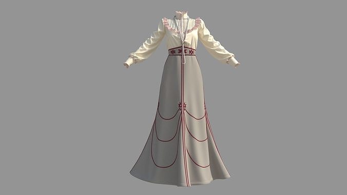 Clothing dress dress clothes 3D model | CGTrader