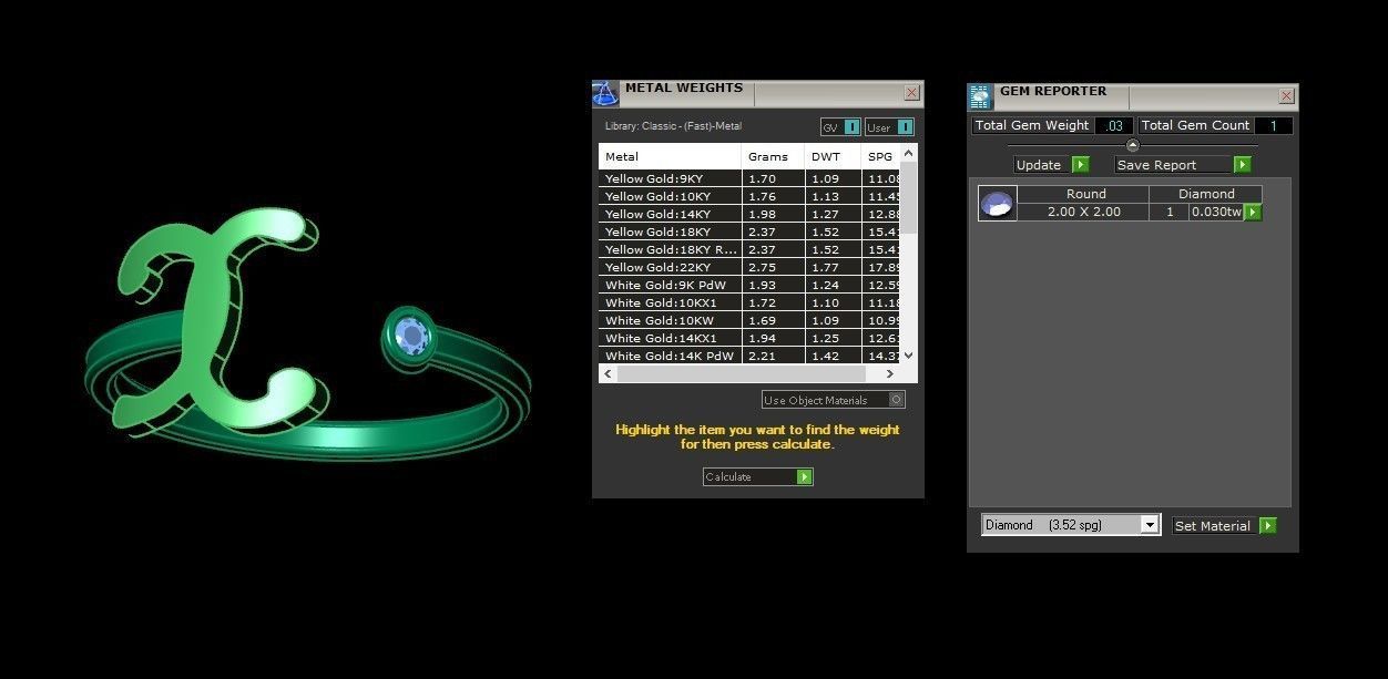 Open End X Alphabet Ring 3dm STL OBJ FBX Render Details 3D model 3D printable | CGTrader