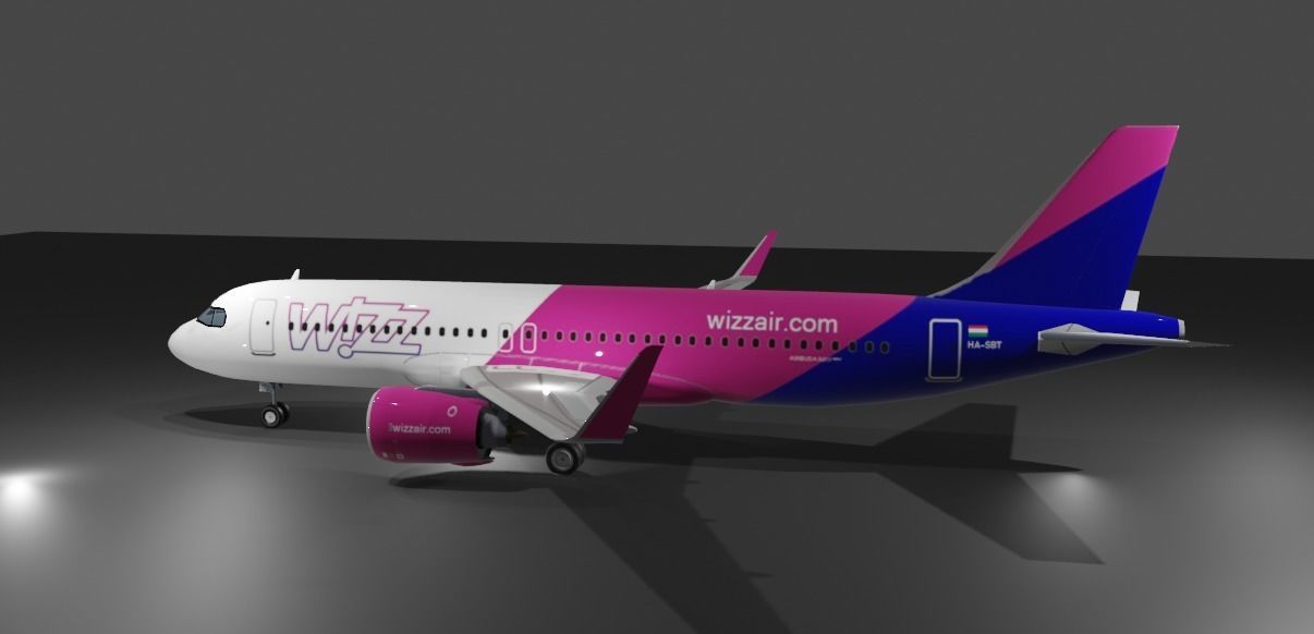 3D model Airbus a320neo multilivery pack 5 liveries VR / AR / low-poly ...