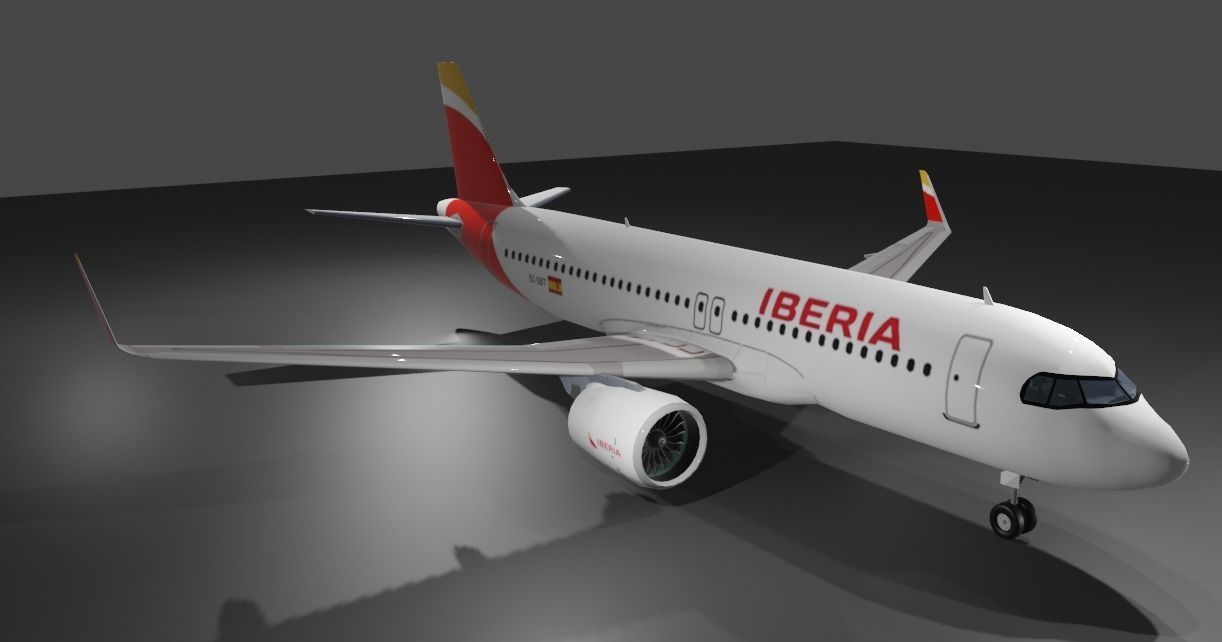 3D model Airbus a320neo multilivery pack 5 liveries VR / AR / low-poly ...