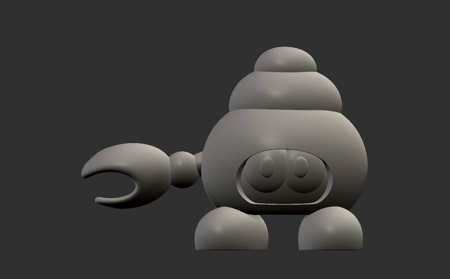 supermario huckit crab 3D model 3D printable | CGTrader