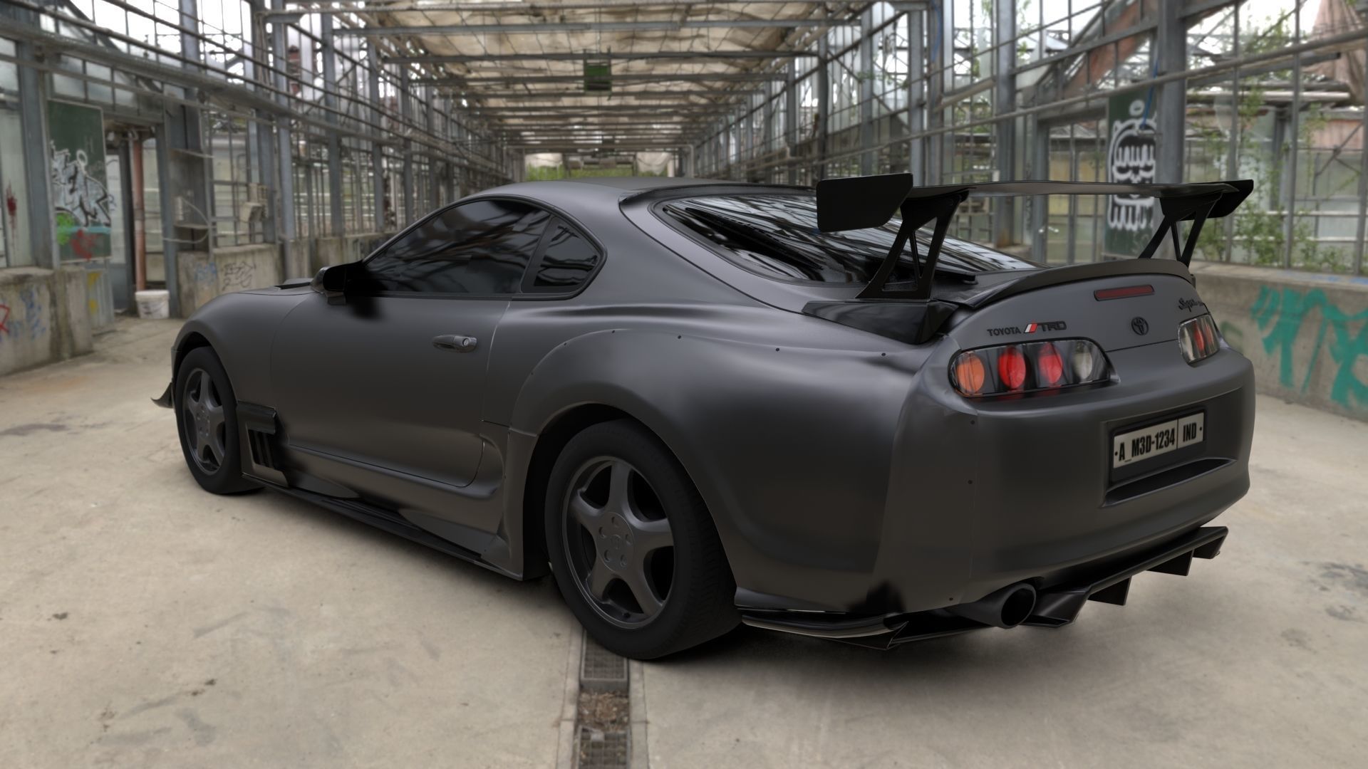 3D model Toyota Supra v2 VR / AR / low-poly | CGTrader