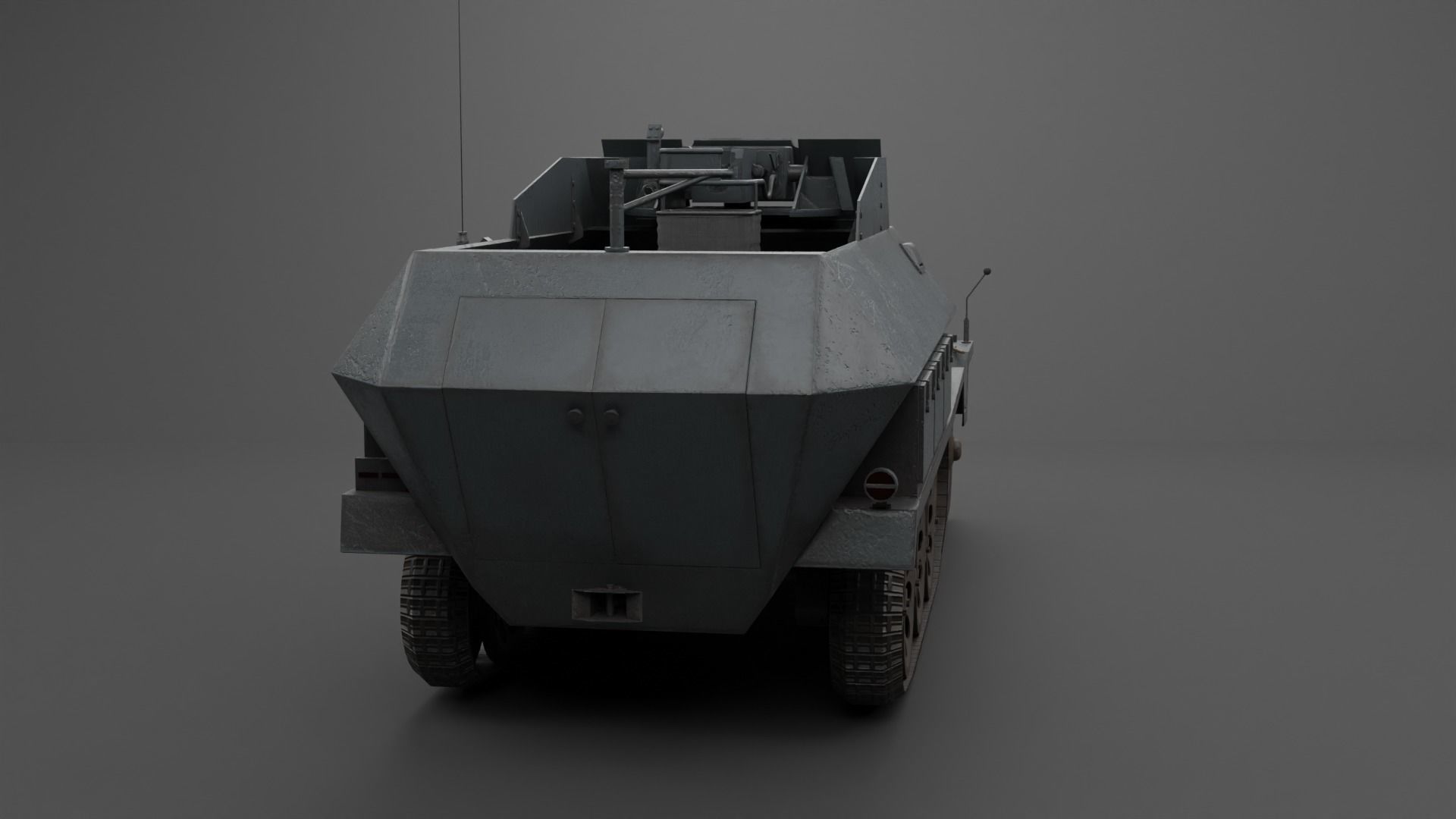3D model SdKfz 251-9 Stummel Infantry Support Vehicle VR / AR / low ...